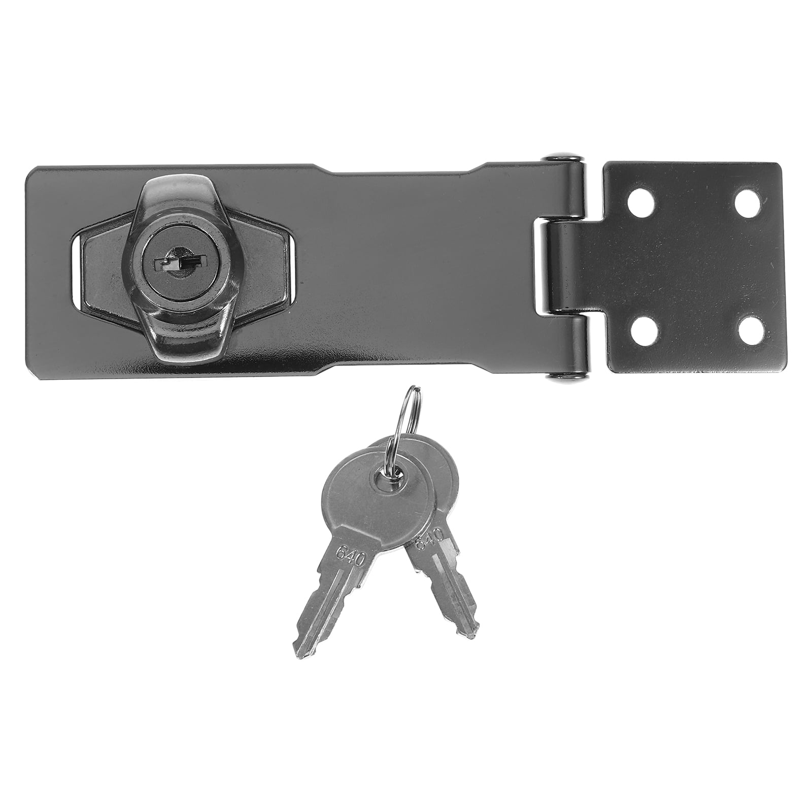 Hemoton 1 Set Hasp Latch Padlock Latch Barn Door Lock Padlock Hasp ...