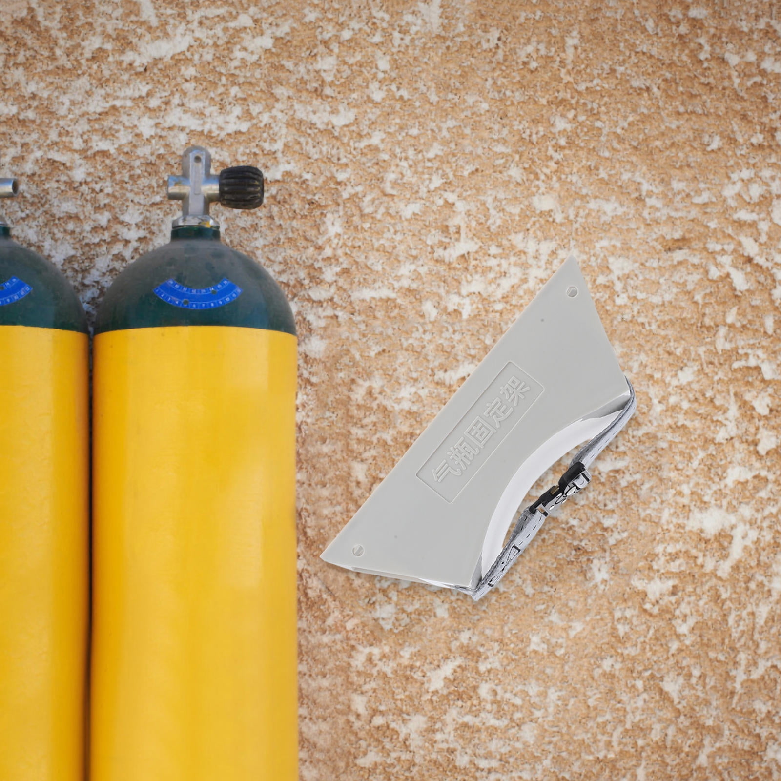 Hemoton 1 Set Of Heavy-duty Gas Cylinder Holder Wall-mounted Bracket ...