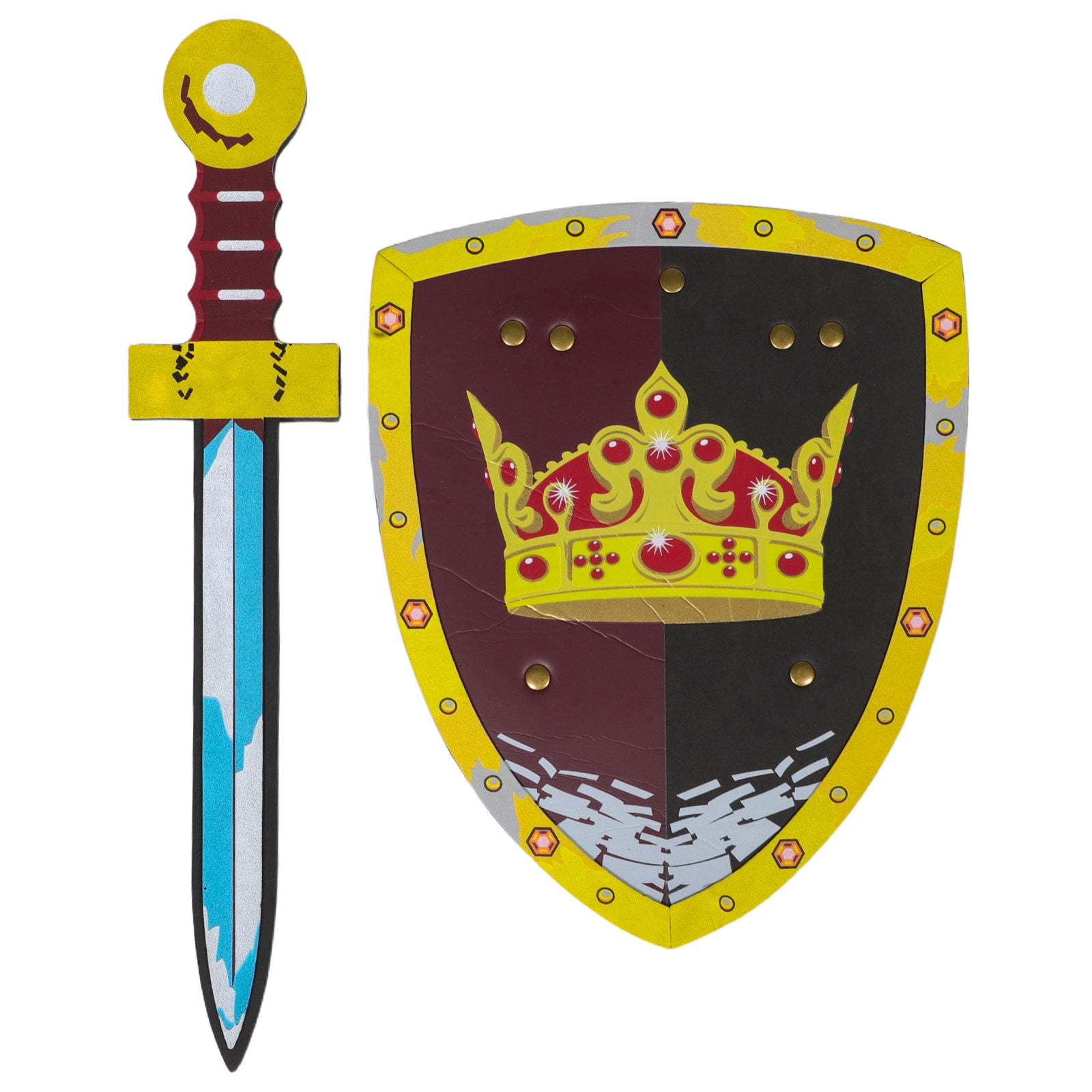 Hemoton 1 Set Kids Foam Sword and Shield Set Halloween Cosplay ...