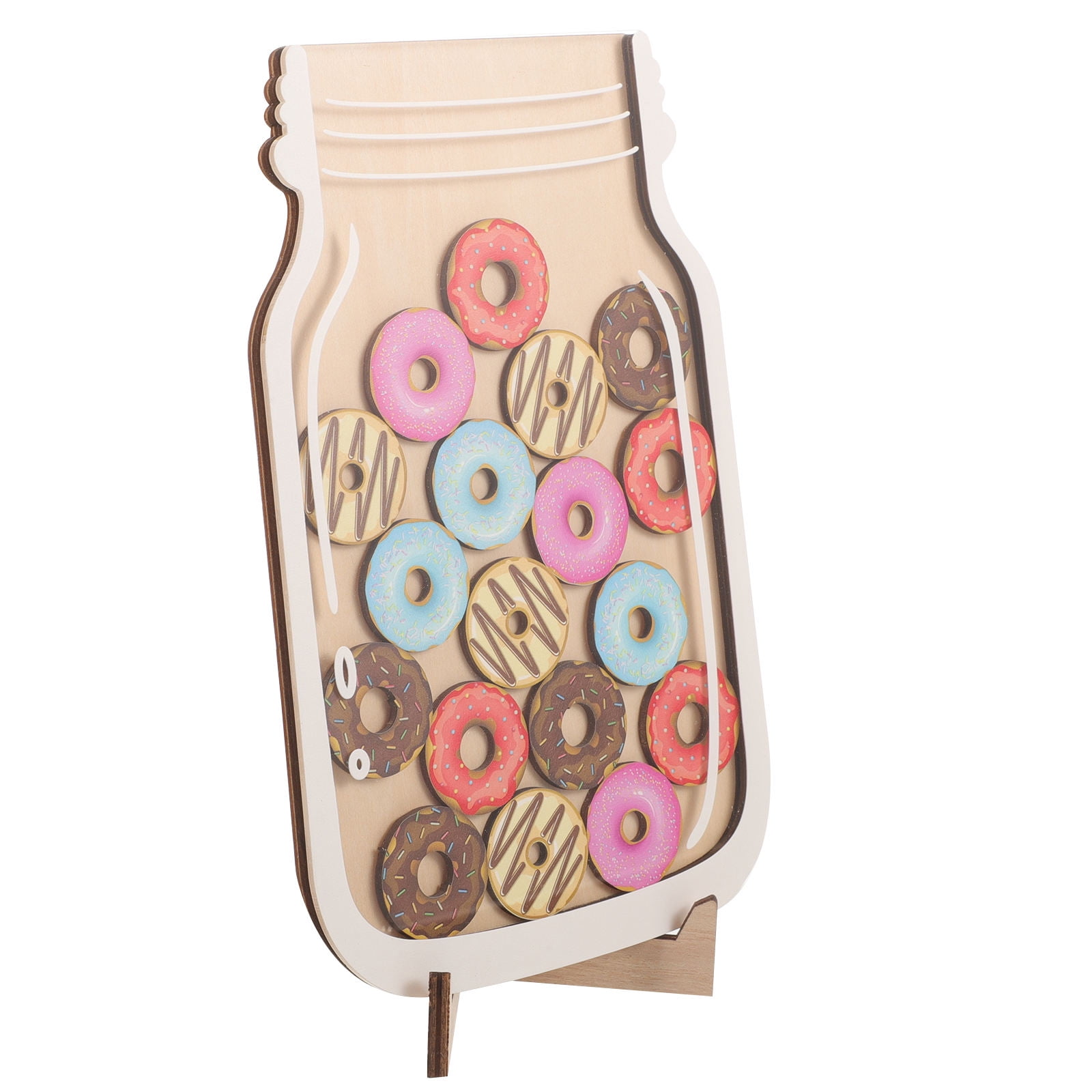 Hemoton Kids Reward Tokens Set with Wooden Reward Jar - Wood Tokens for ...