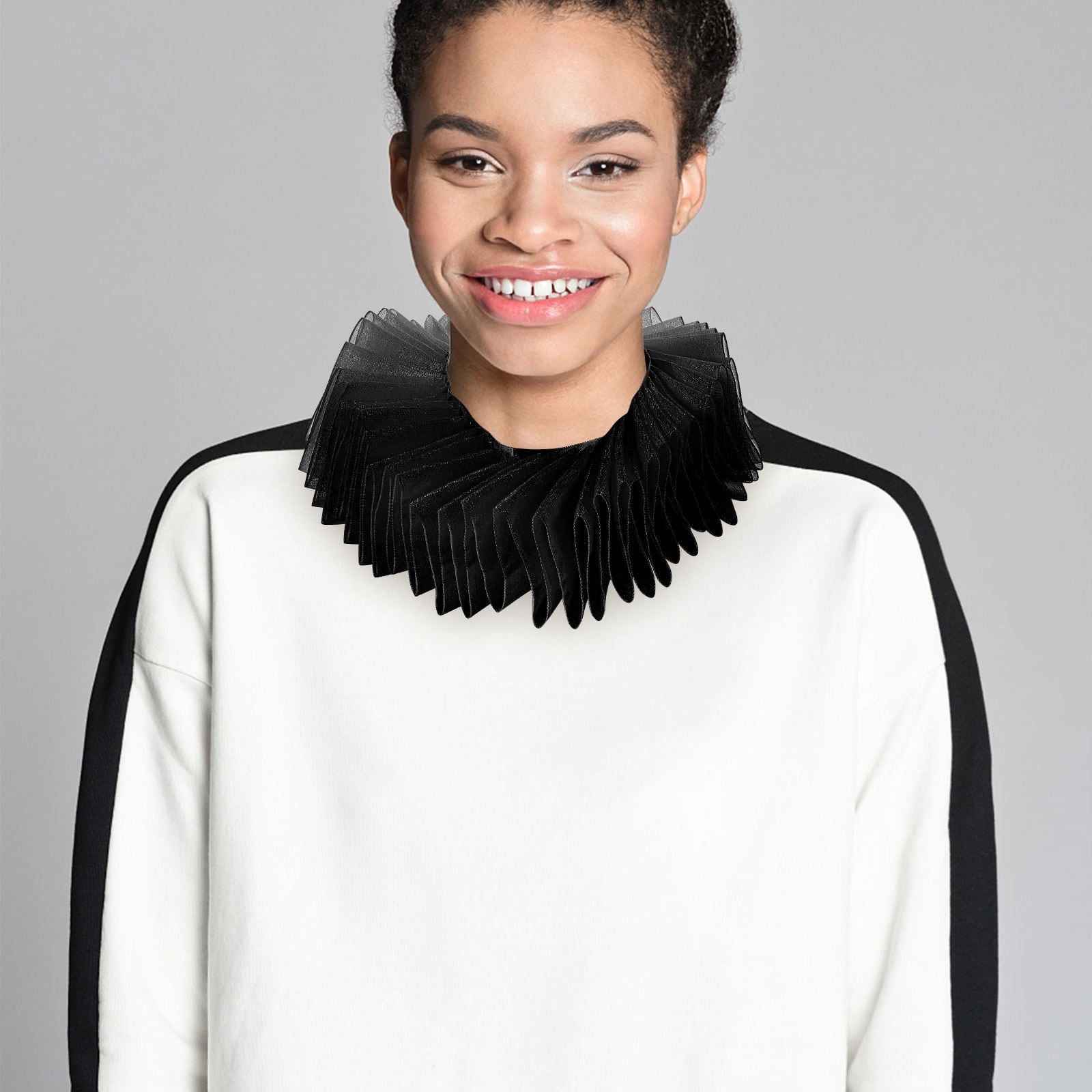 Hemoton 1 Set Lace Renaissance Neck Ruffle Collar and Wrist Victorian ...