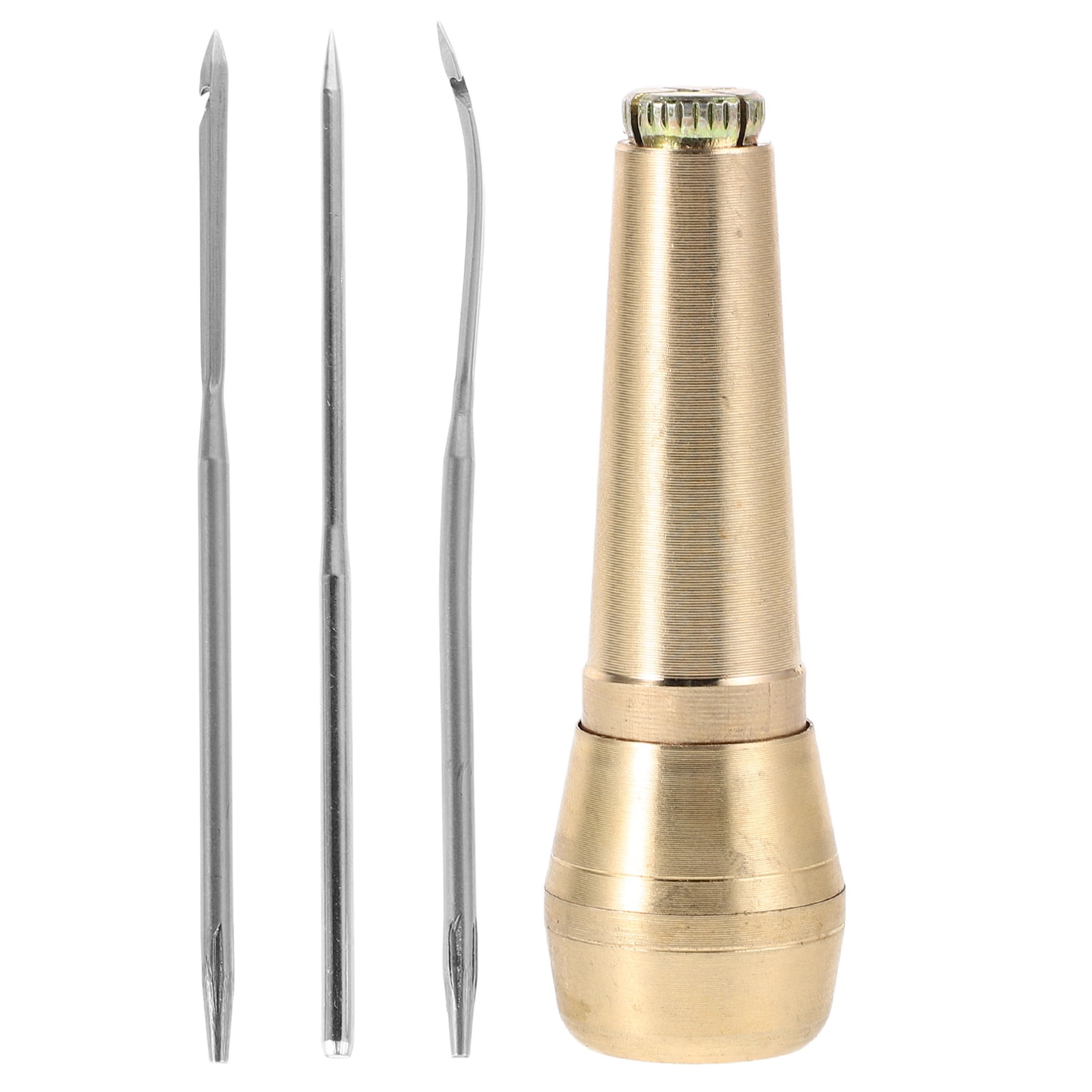 Hemoton 1 Set Leather Sewing Awl Needle With Copper Handle Sewing Awl ...
