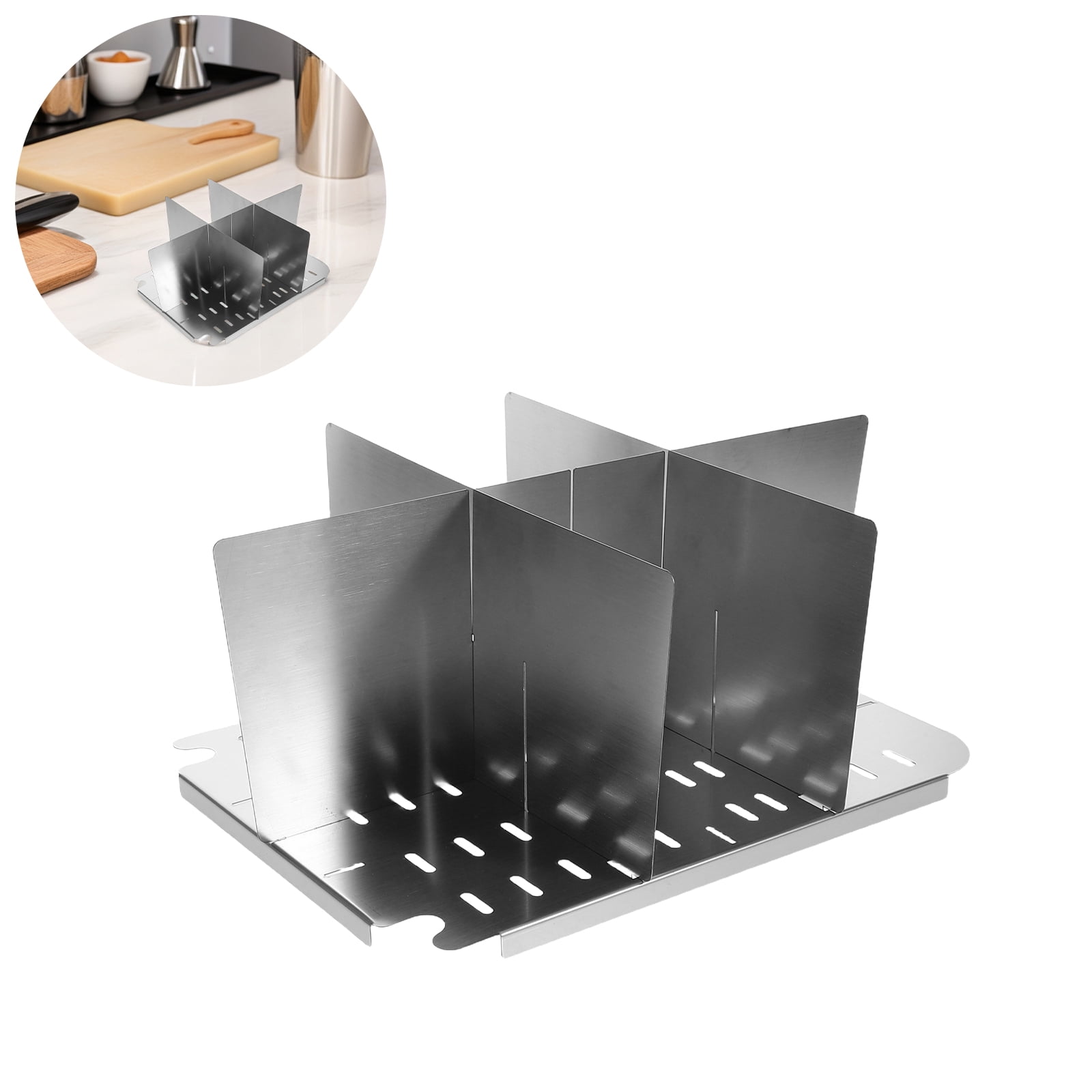 Hemoton 1 Set Metal Pot Divider Cooker Liners Stainless Steel Japanese ...