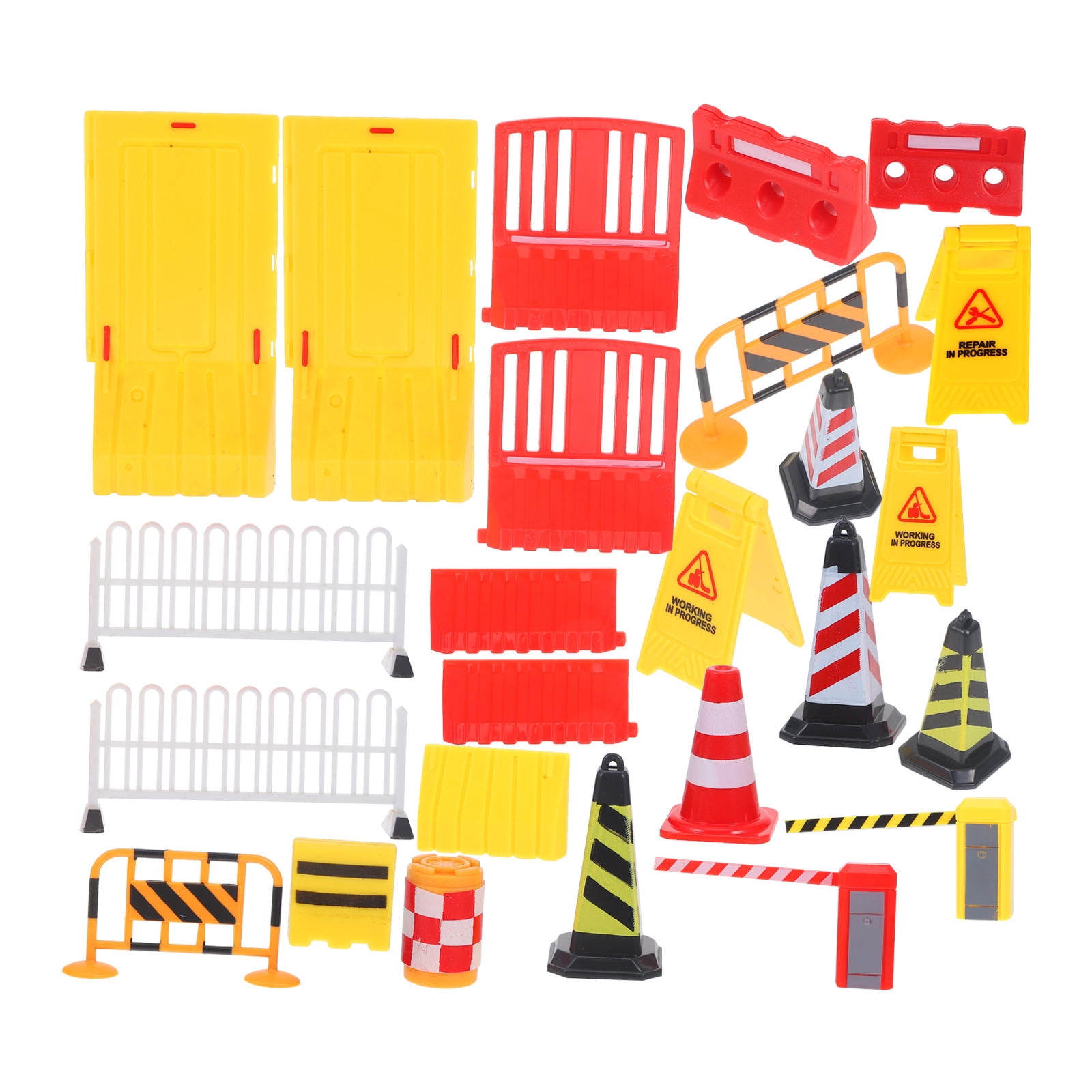 ORDDIART Traffic Sign Toys Red 1Set 2.80X1.42X0.47In - Walmart.com