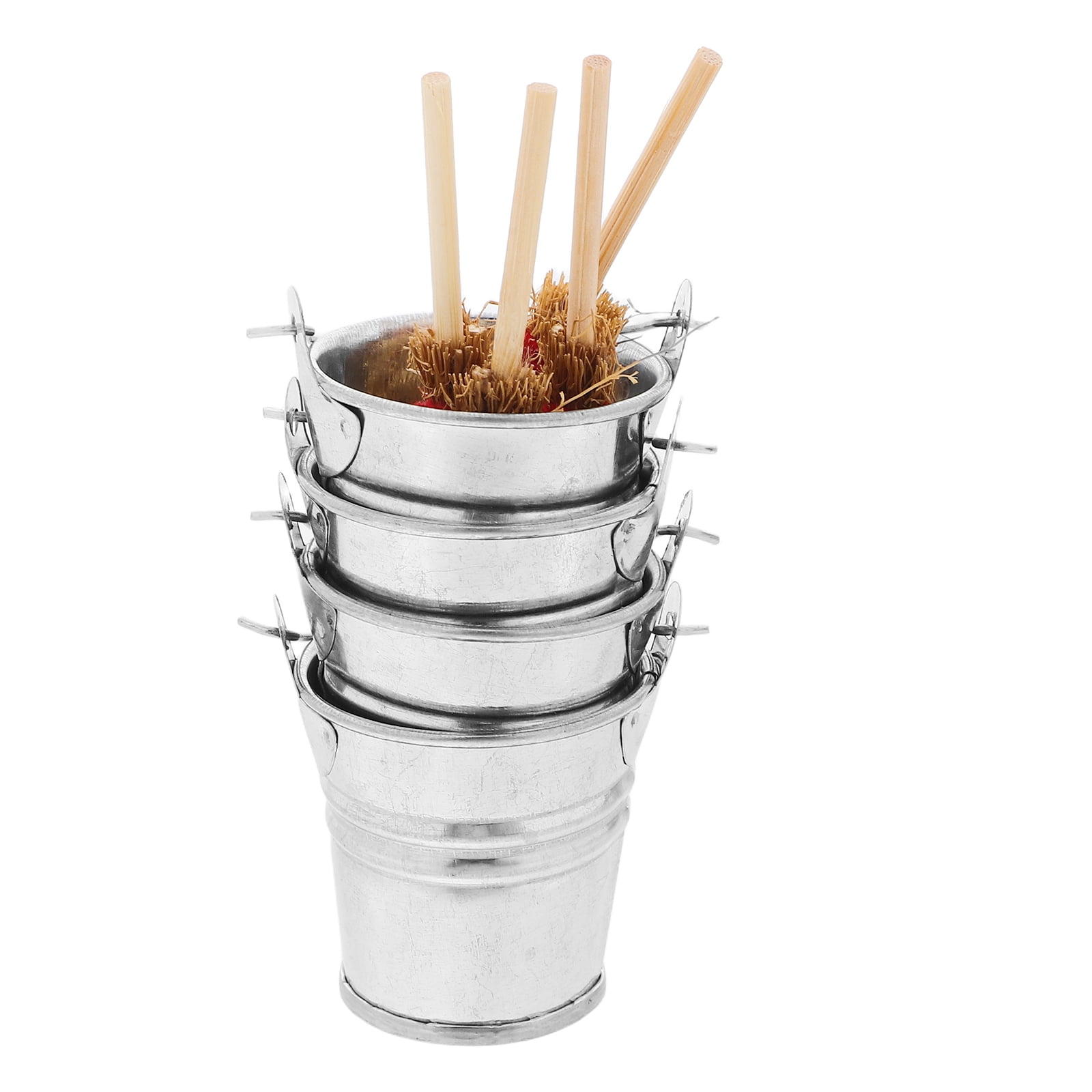 Hemoton 1 Set Miniature Cleaning Props Tiny Simulation Broom and Bucket ...