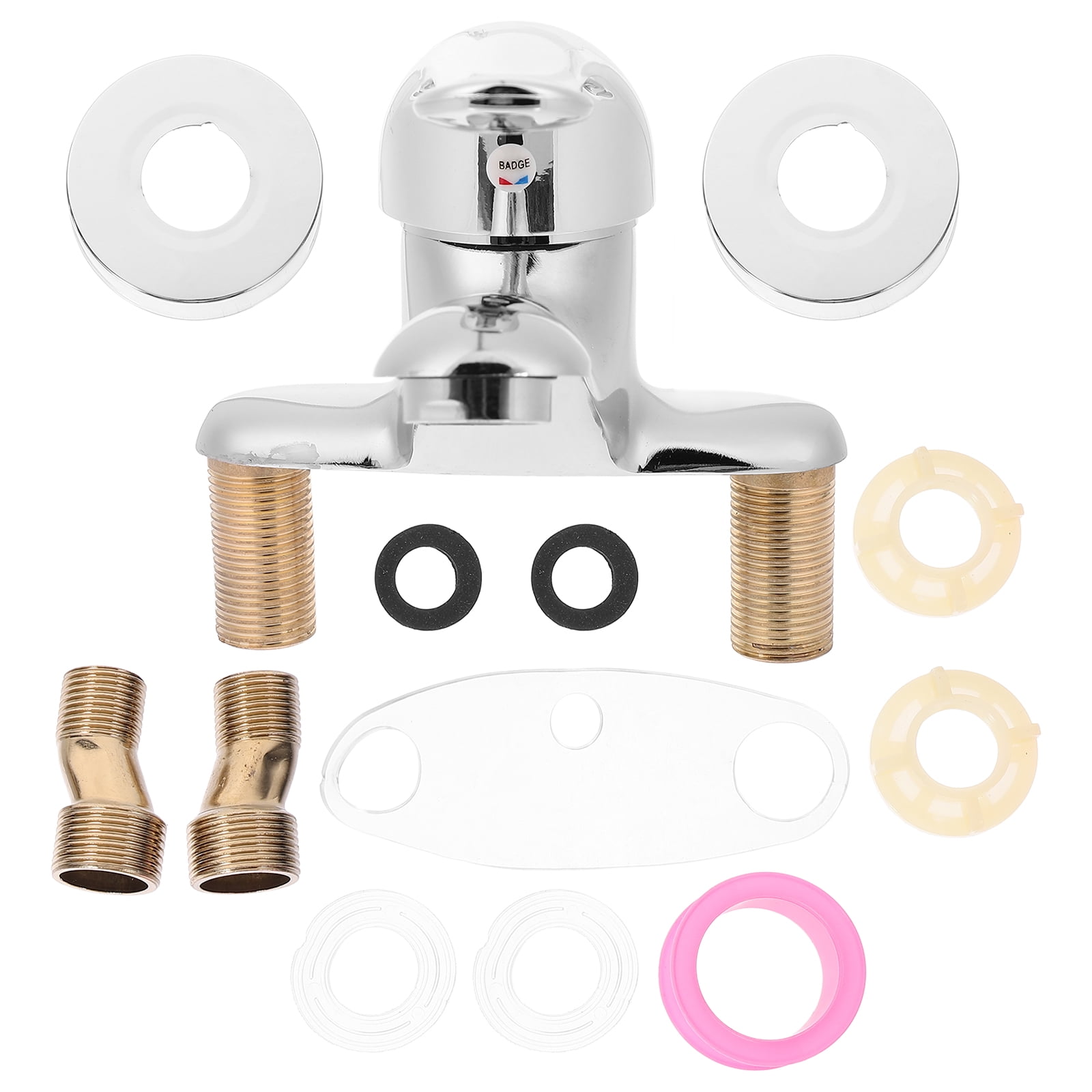 Hemoton 1 Set Of Modern Wall Mounted Shower Mixer Valve Hot And Cold ...