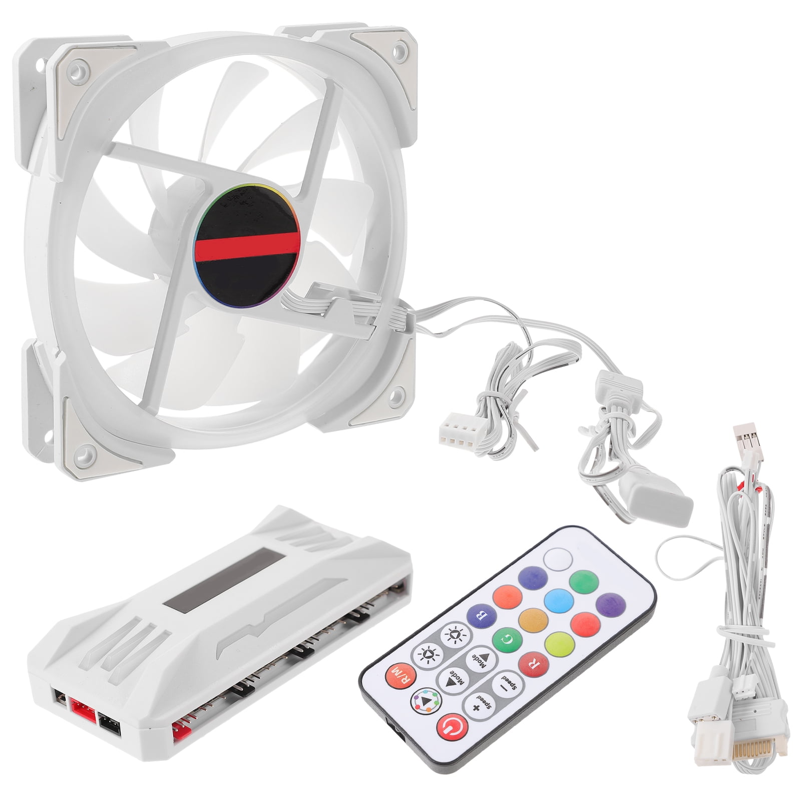 Hemoton 1 Set PC Computer Ultra Silent LED Cooling Fan Radiator Desktop ...