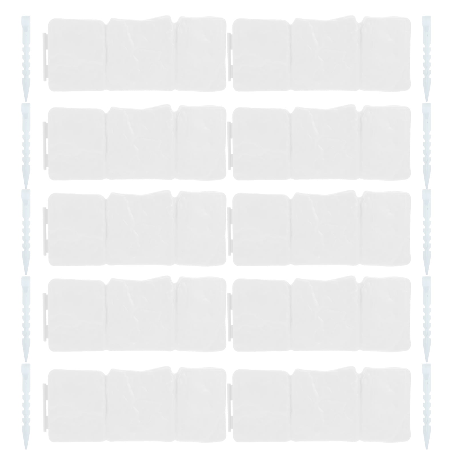 Hemoton 1 Set Plastic Garden Edging Landscape Edging Stone Garden Fence ...