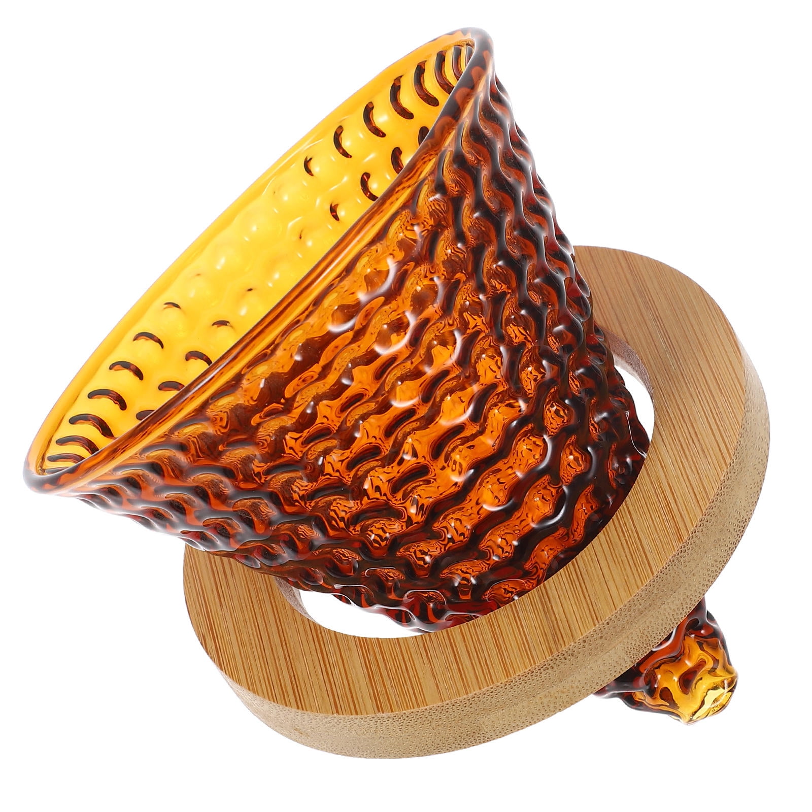 Hemoton 1 Set Reusable Glass Coffee Filter Dripper Coffee Funnel Glass ...