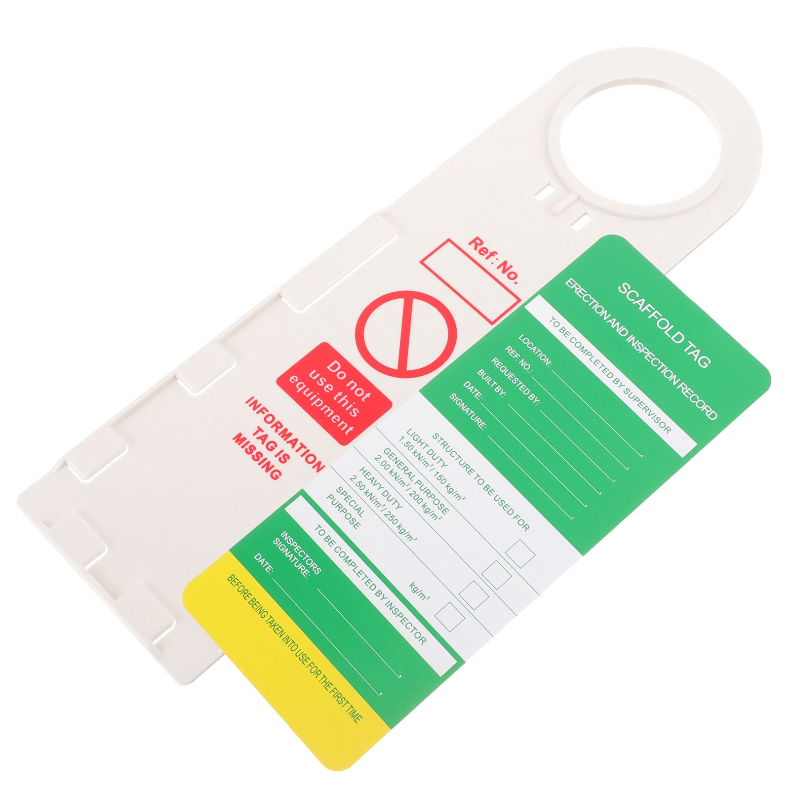 Hemoton 1 Set Scaffold Inspection Record Kit for Hazard Prevention ...