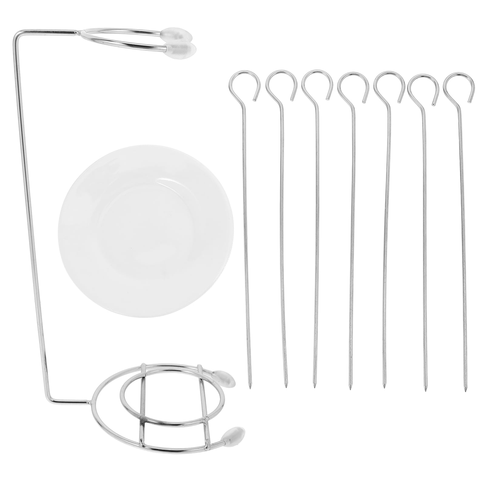 Hemoton 1 Set Skewer Stand Barbecue Skewers Hanger Kebab Hanger Bbq ...