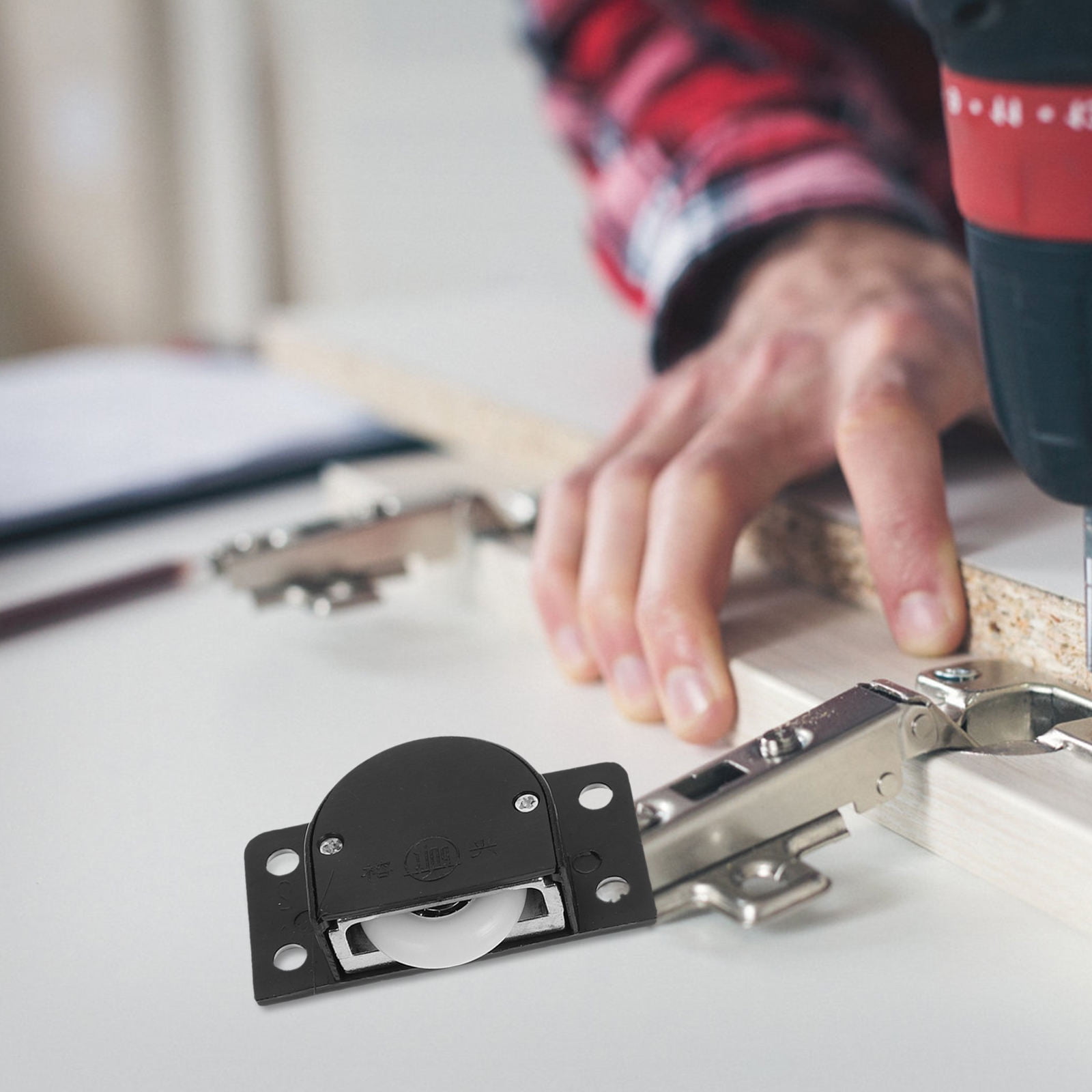 Hemoton 1 Set Of Sliding Door Pulley Heavy Duty Roller Pulley Sliding ...