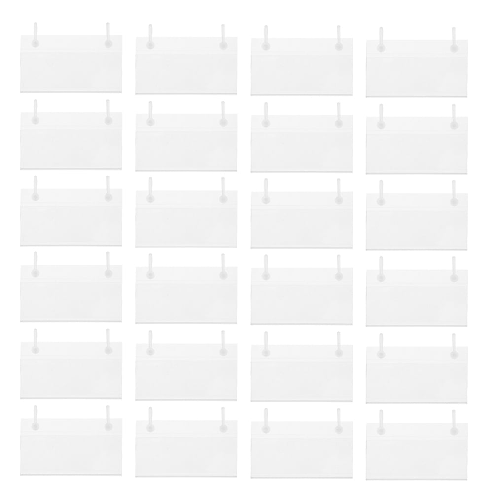 Hemoton 1 Set Supermarket Price Tag Holder Transparent Plastic Label ...
