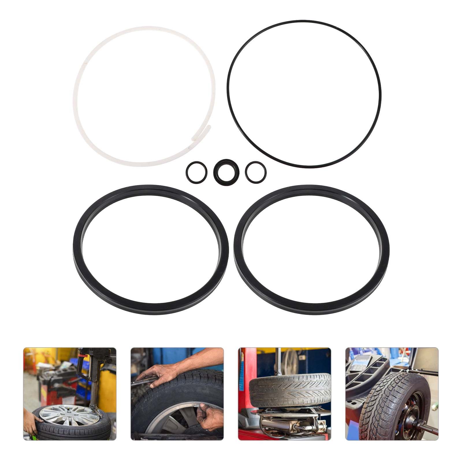 Hemoton 1 Set Tire Change Air Cylinder Seals Tire Cylinder Rubber Seals ...