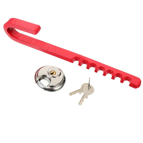 HEMOTON 1 Set Trailer Wheel Lock Reinforced Tire Rod Lock with Keys for ...