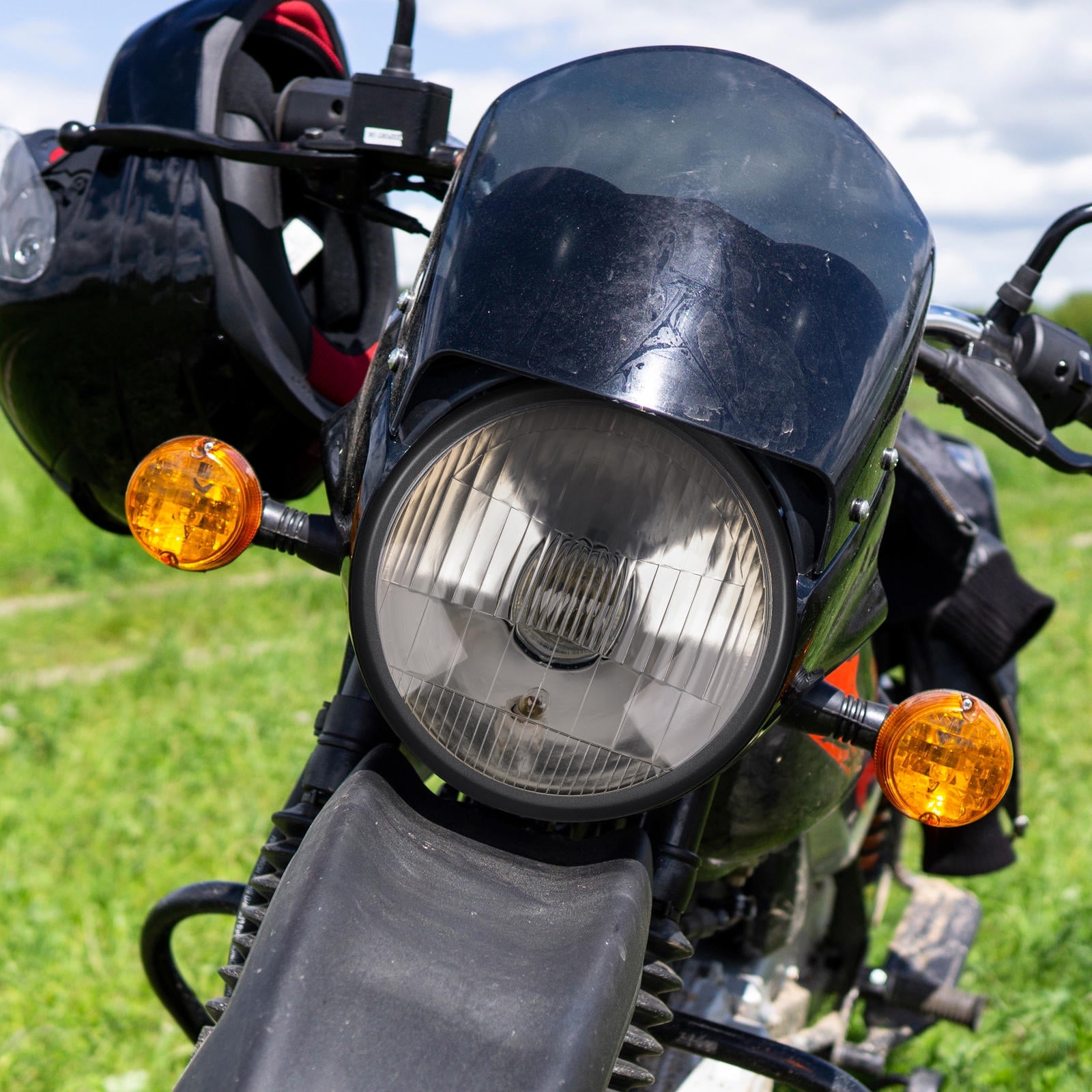 Hemoton 1 Set Universal Motorcycle Headlight Shell Motorcycle Headlight ...