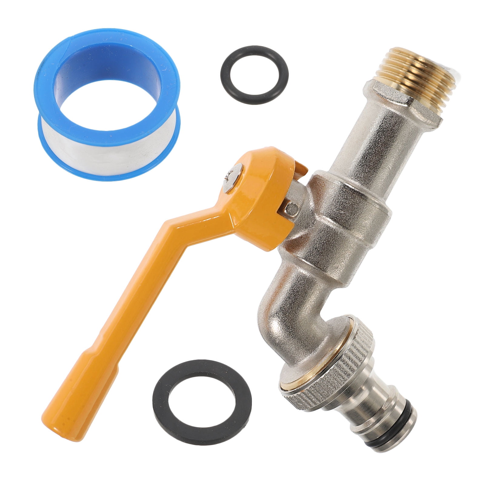 Hemoton 1 Set Of Water Tap Outdoor Faucet Garden Use Sink Spigot Double ...