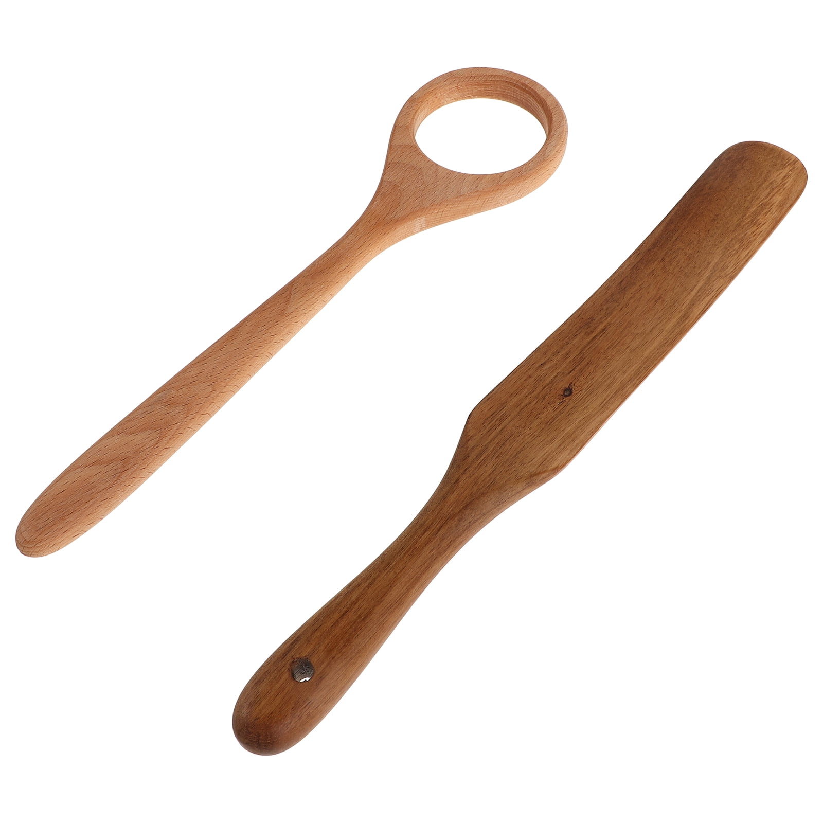 Hemoton 1 Set Wood Dough Whisk Wooden Sourdough Stirring Rod Spatula ...