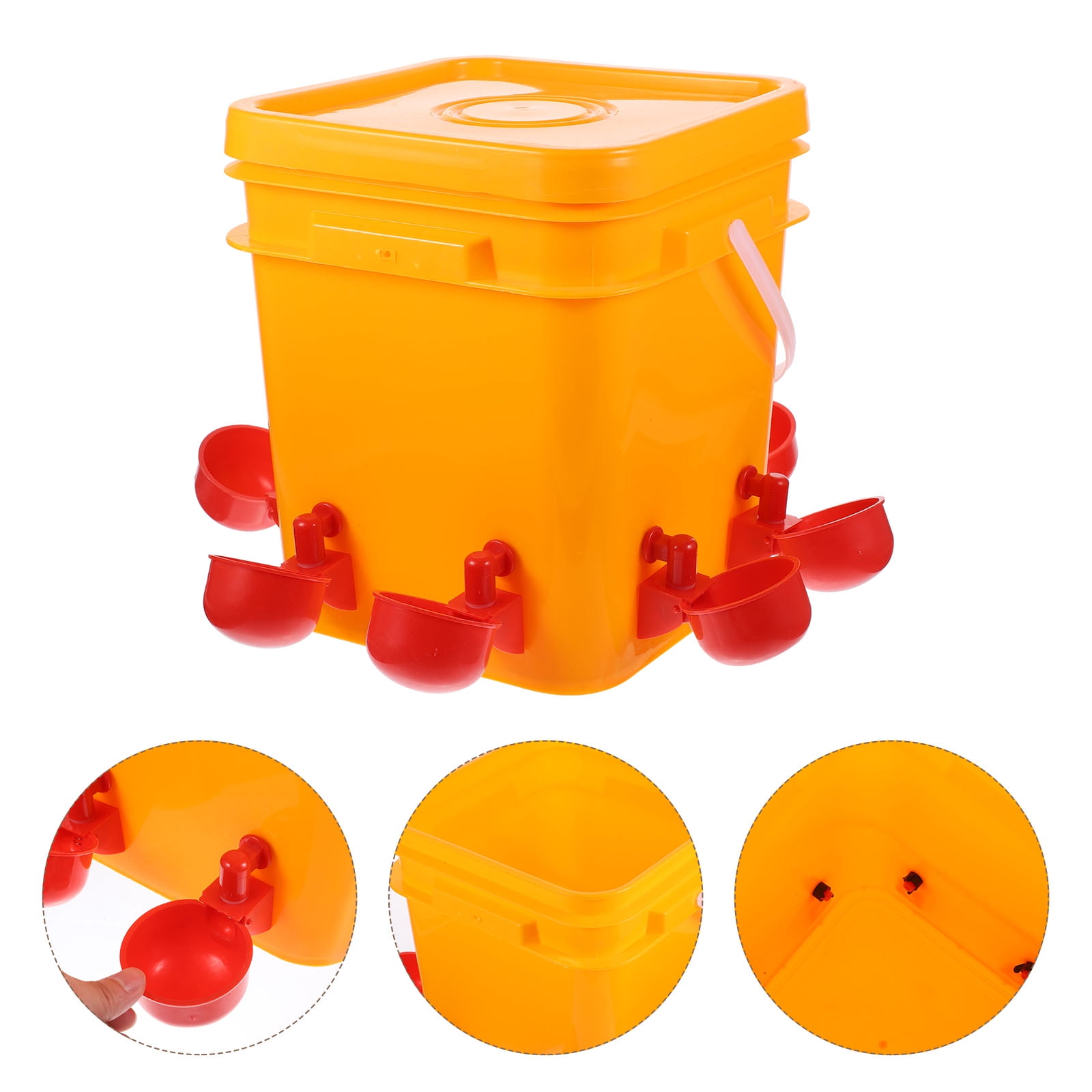 Hemoton 1 Set of Chicken Water Bucket Poultry Water Dispenser with ...