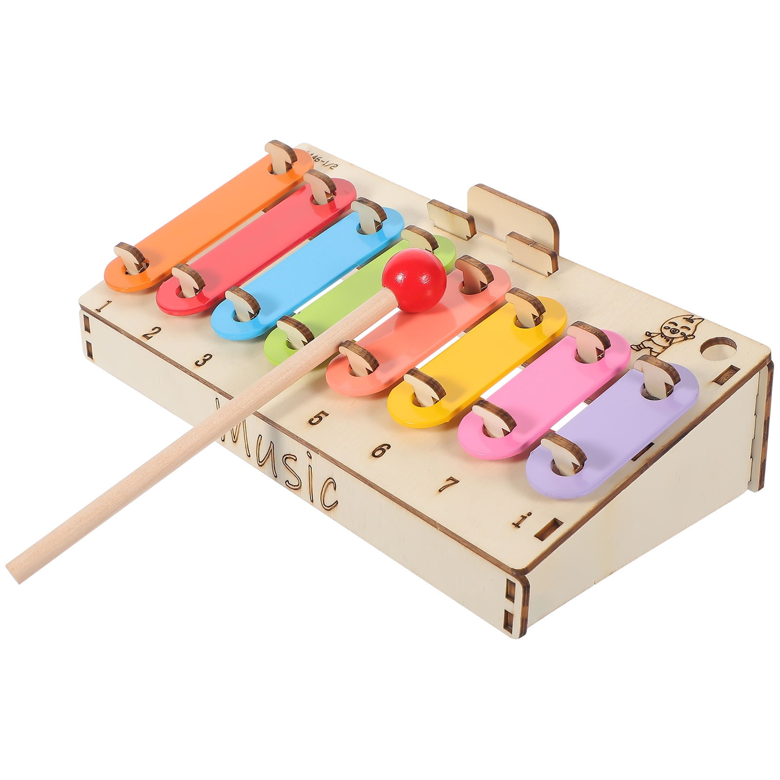 Hemoton 1 Set of DIY Xylophone Kit Crafts Making Xylophone Material ...