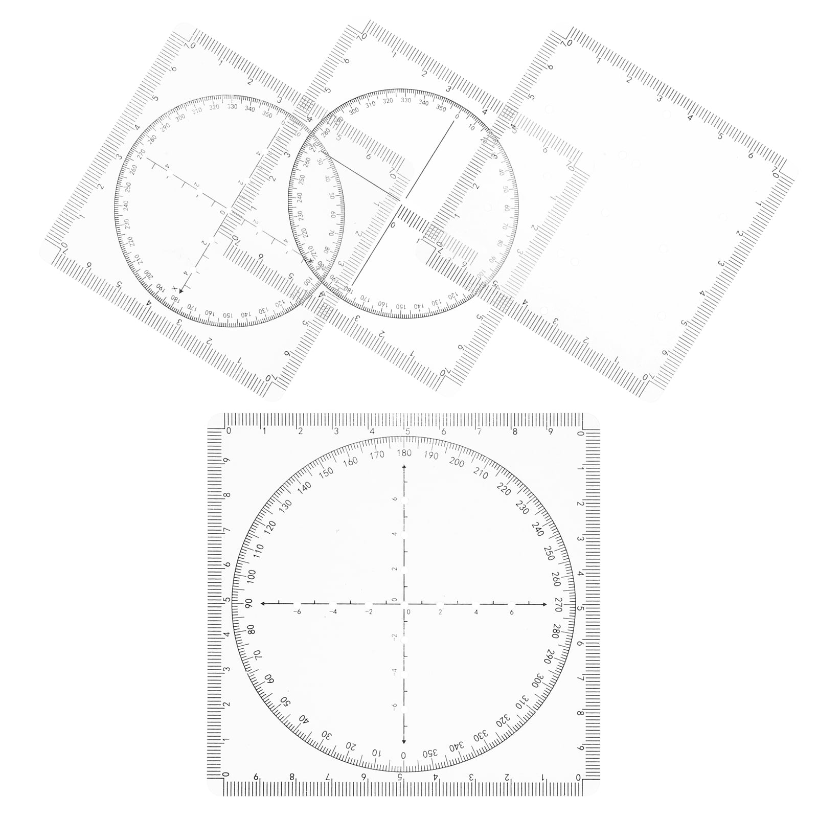 Hemoton 1 Set of Drawing Stencil Math Functions Drawing Measuring ...