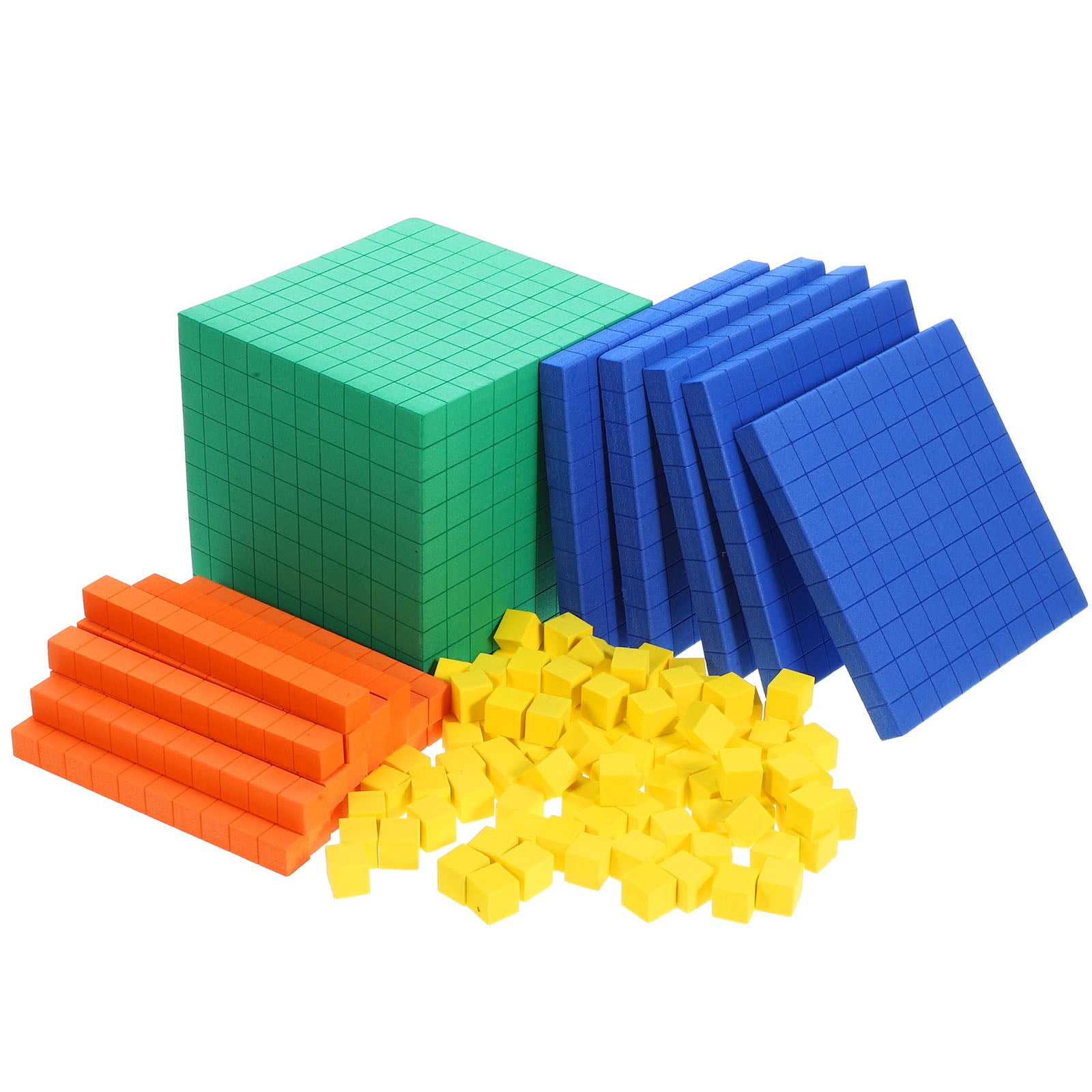 Hemoton 1 Set of Math Learning Block Plastic Math Cubes Plastic Math ...