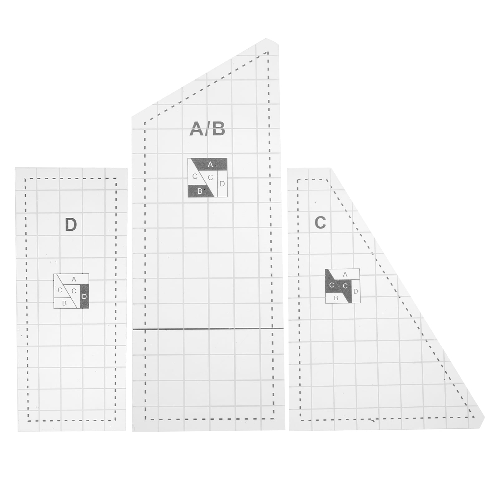 Hemoton 1 Set of Quilting Templates DIY Patchwork Templates Simple ...