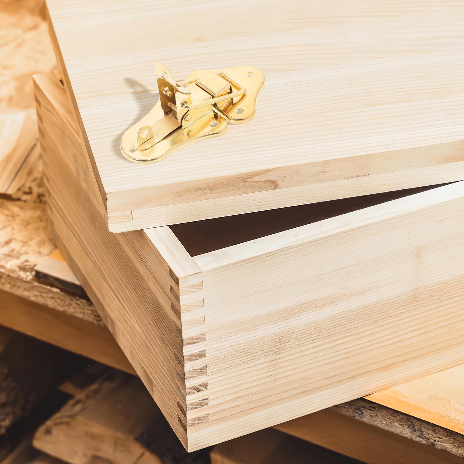 Hemoton 1 Set of Retro Style Duckbilled Hasp Latch Tool Box Hasp Latch ...