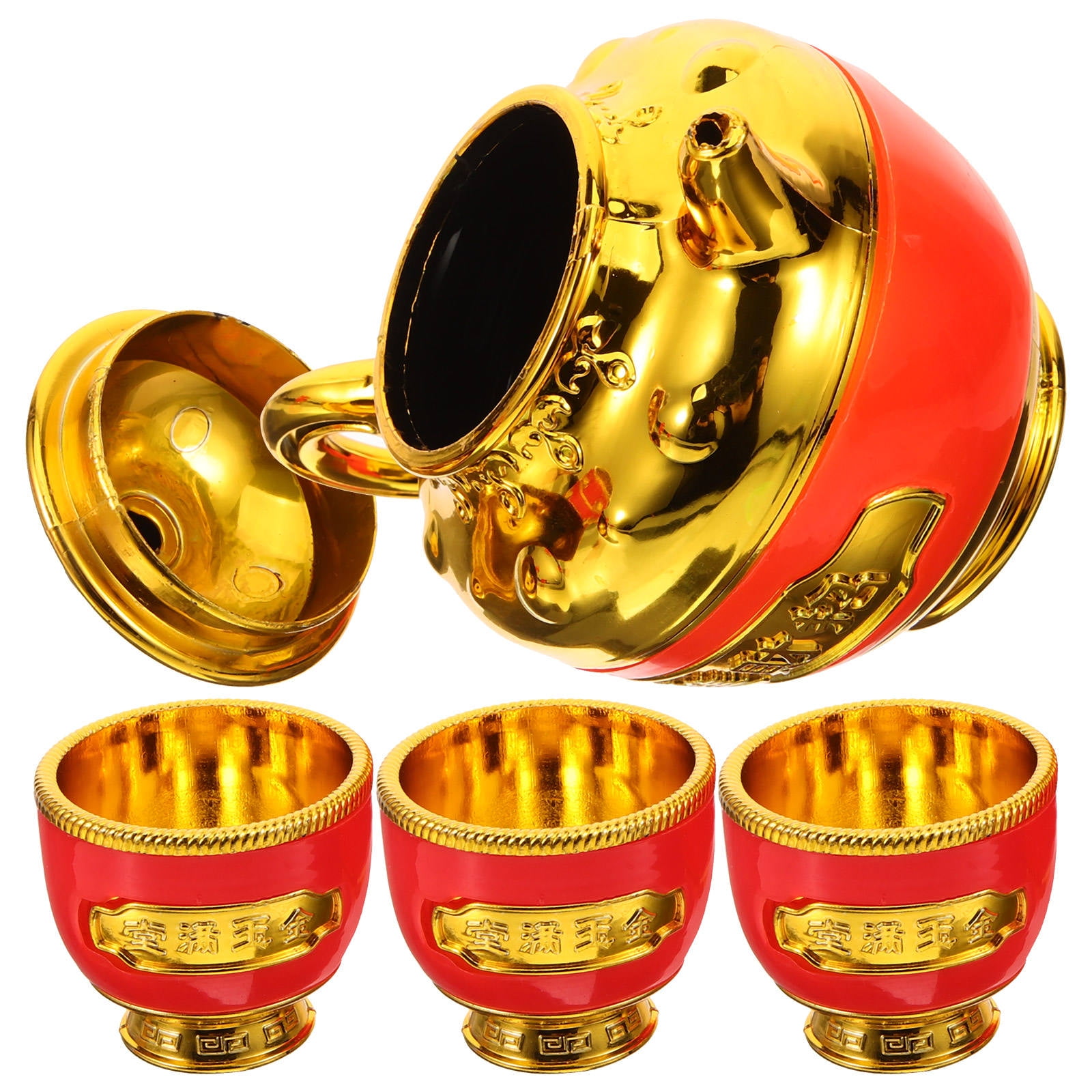 Hemoton 1 Set of Tea Cups Altar Cups Teapot Set Water Offering Cup ...