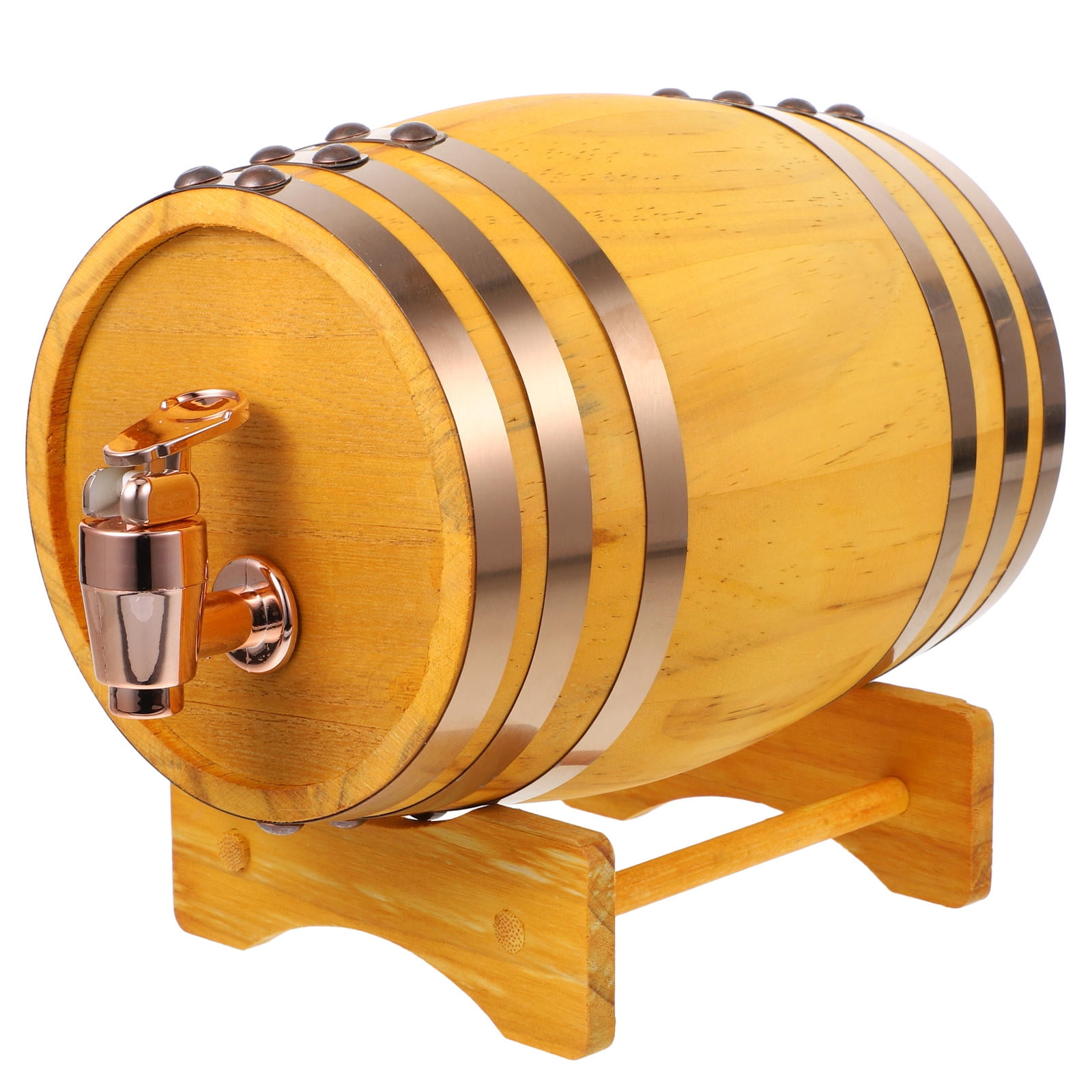 Hemoton 1 set of Wooden Barrel Wood Red Wine Barrel Bar Wood Beer Aging ...