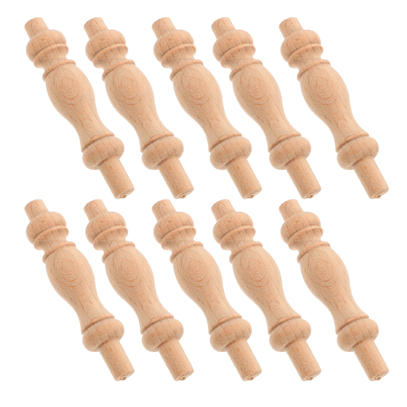 Hemoton 10 PCS Balusters for Deck Railing Solid Wood Column - Walmart.com
