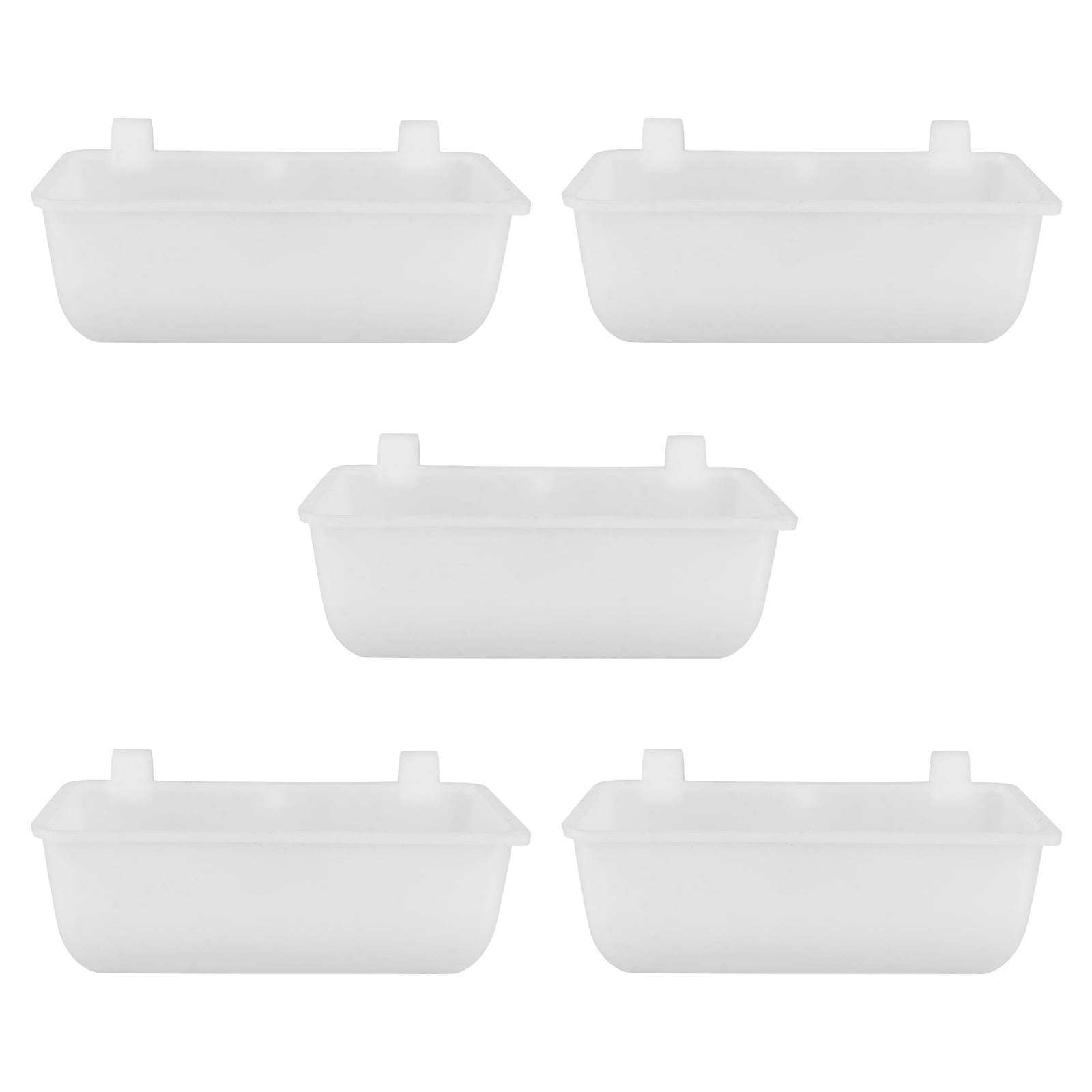 Hemoton 10 PCS Thickening Pigeon Food Box Pigeon Cage Food Trough ...