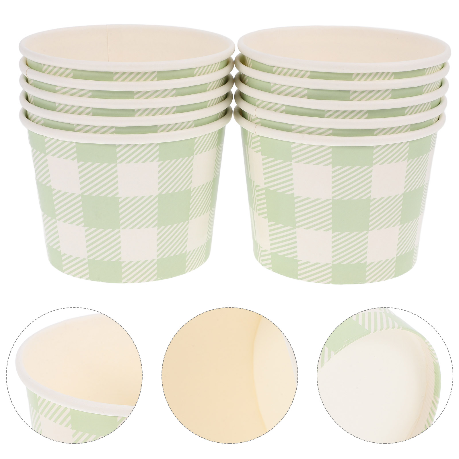 Hemoton 10 Pcs Cardboard Ice Cream Cups Serving Paper Bowl - Walmart.com