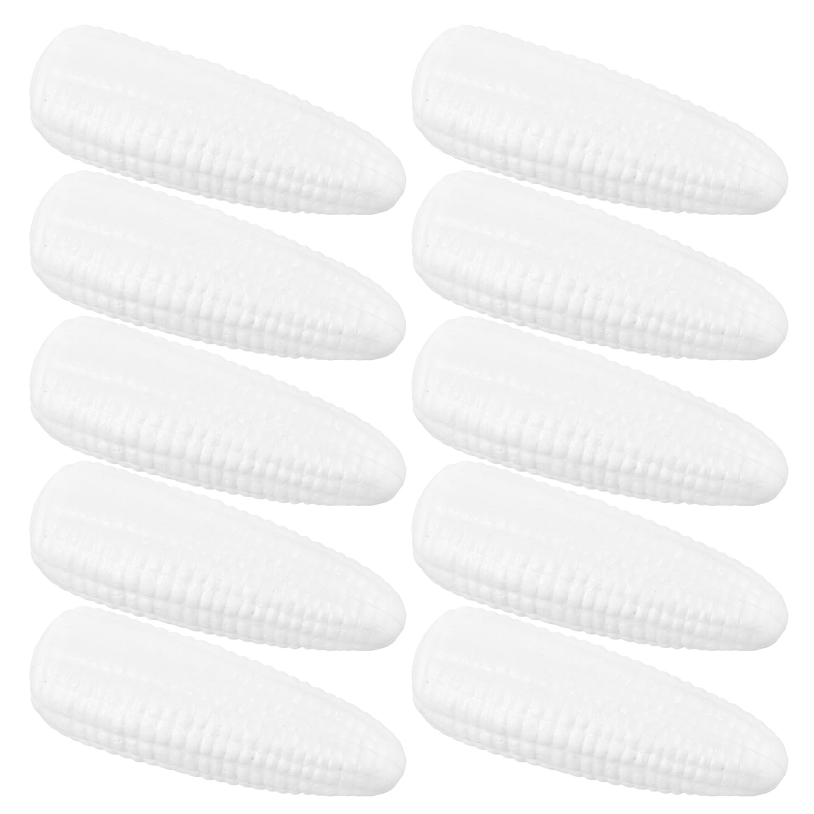 Hemoton 10 Pcs Foam Corn Polystyrene Art Supplies Vegetable Model White ...