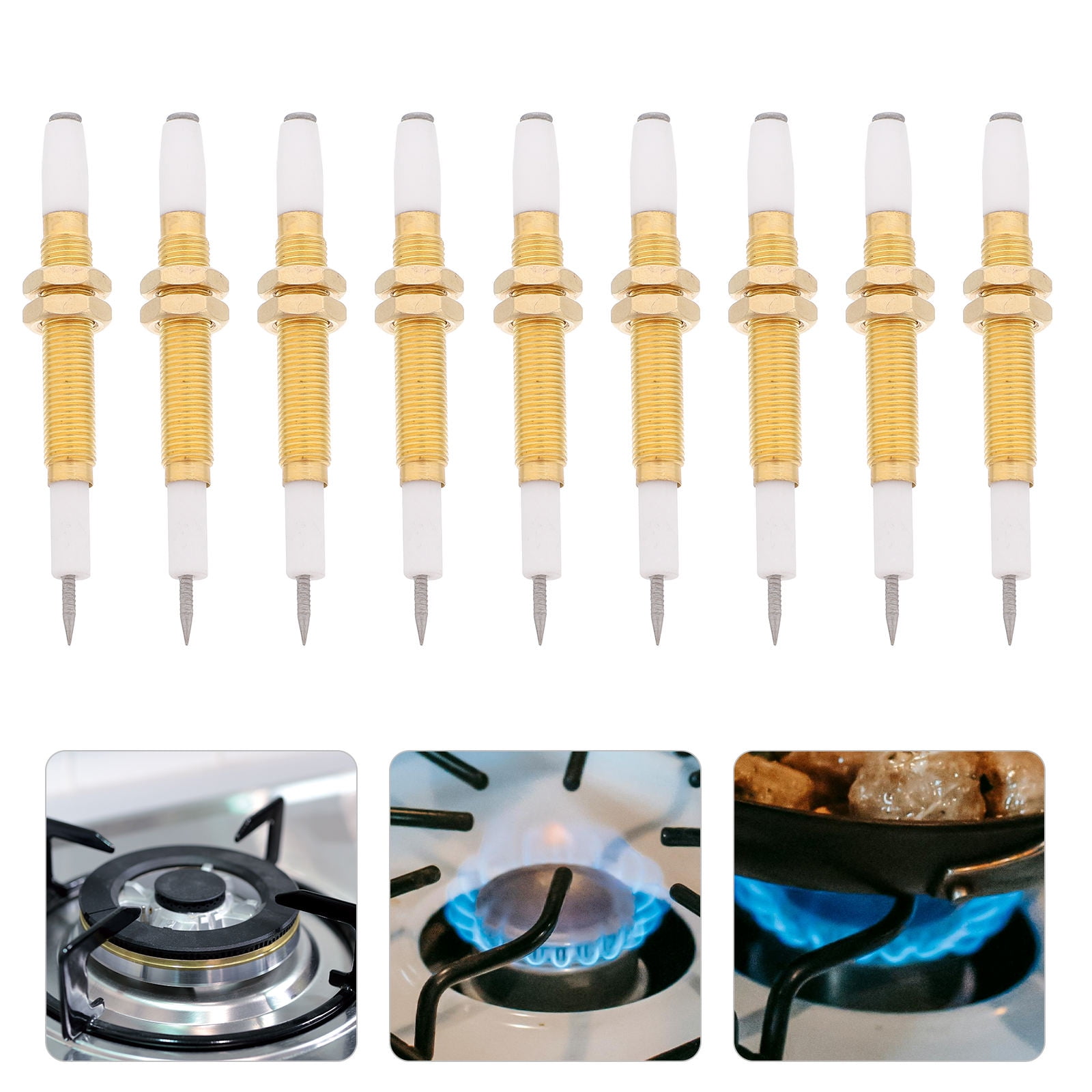 Hemoton 10 Pcs Gas Stove Spark Igniter Stovetop Ignition Needle Gas ...