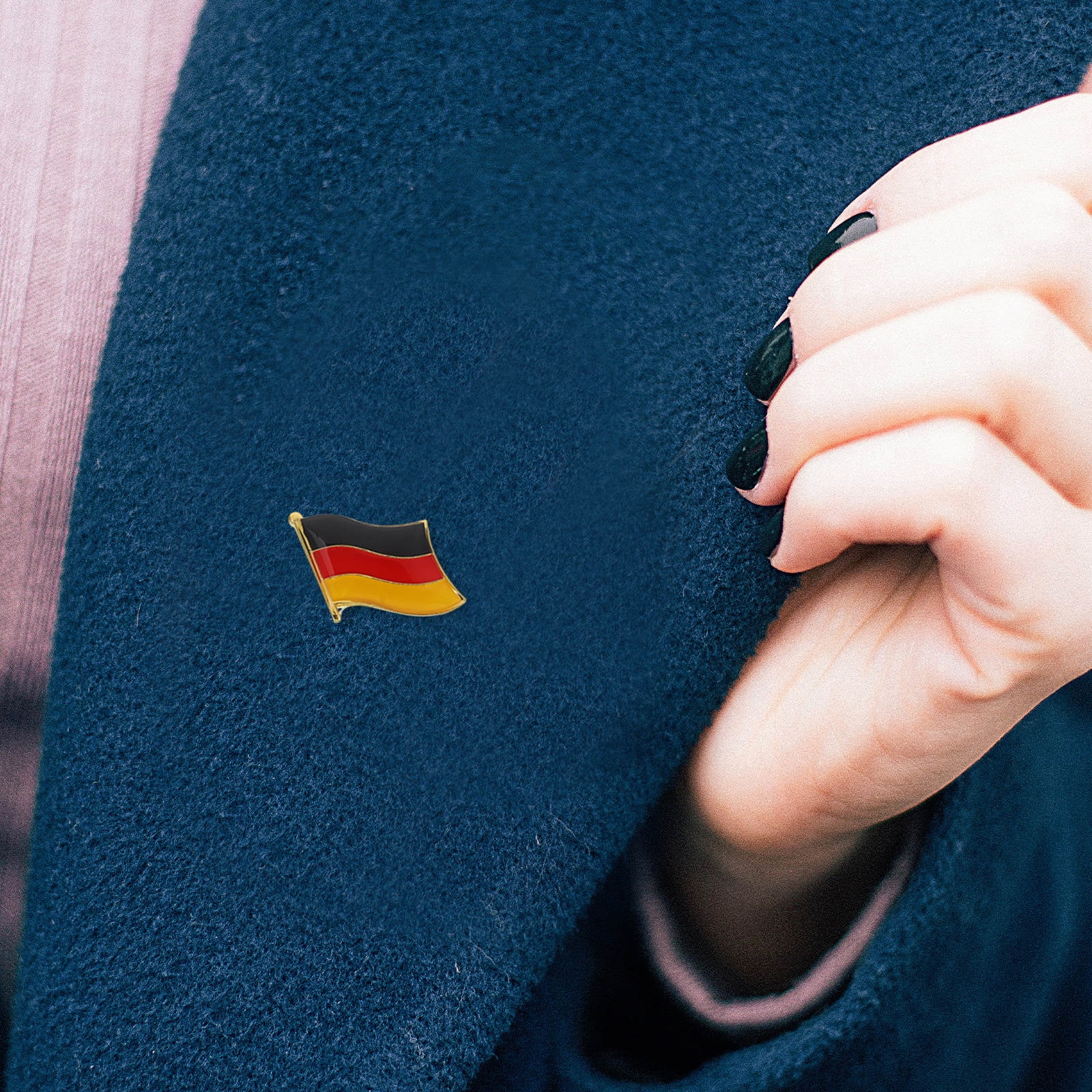 Hemoton 10 Pcs German Flag Pin Badge Iron Material Butterfly Clasp For ...