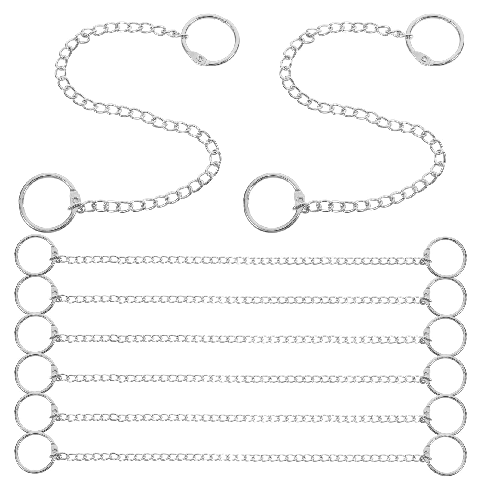Hemoton 10 Pcs Hanging Chains With Hooks Stainless Steel Plant Hanger ...