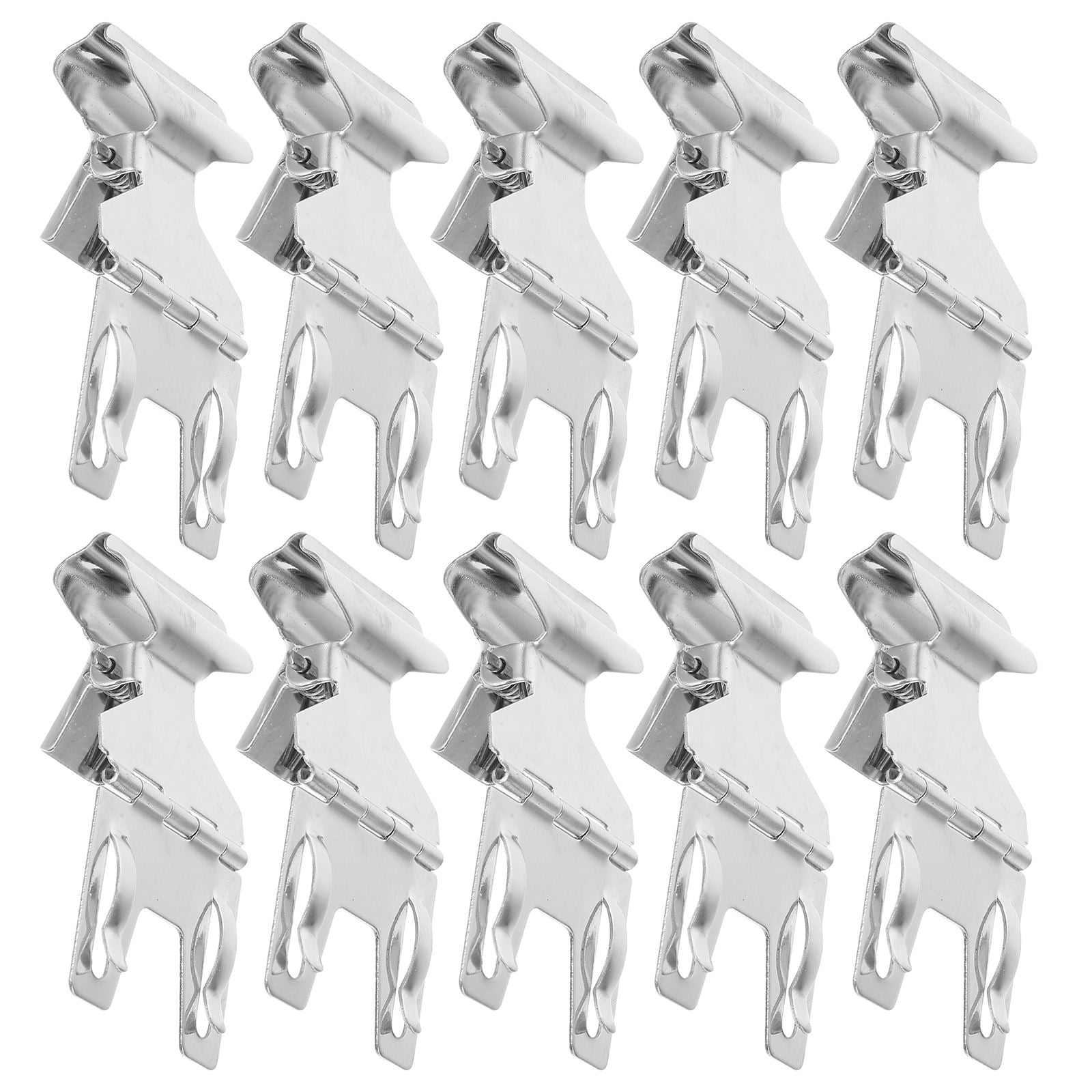 10 Pcs Silver Stainless Steel Price Tag Holders for Retail Supermarkets ...