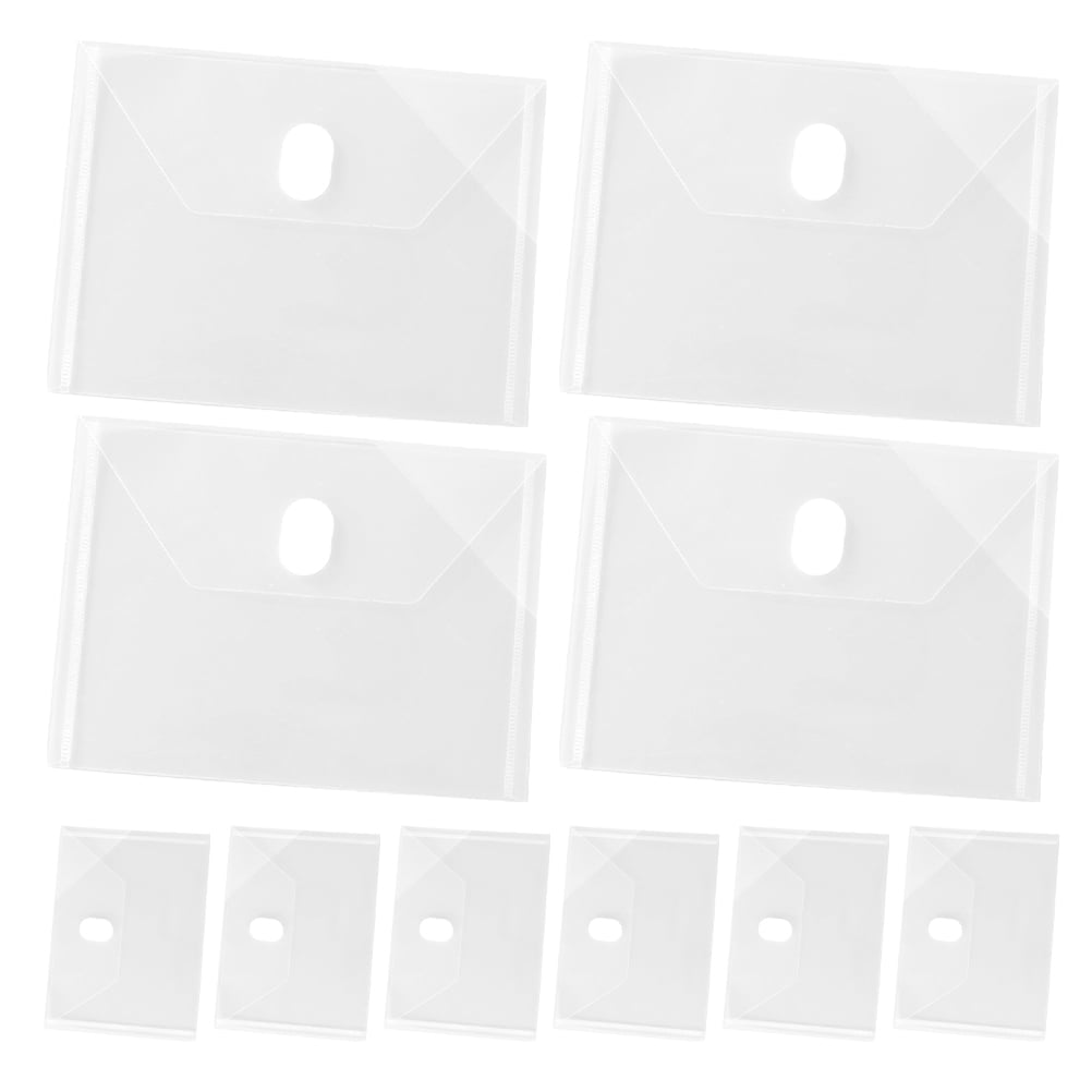 Hemoton 10 Pcs Receipt Envelope Small Plastic Envelopes Transparent ...