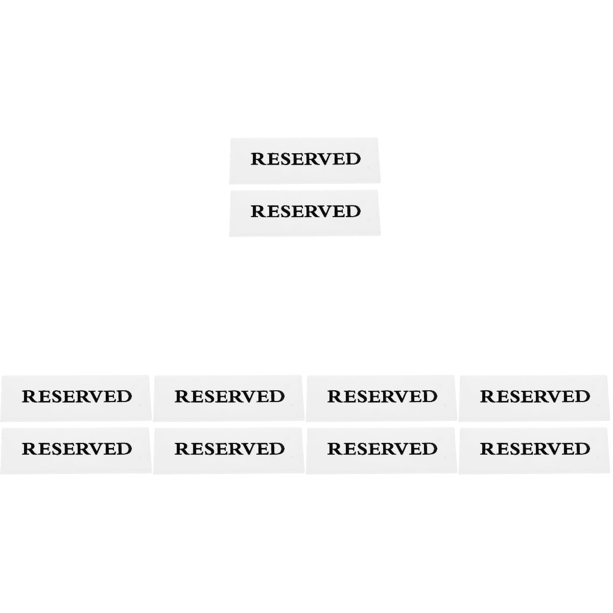 Hemoton 10 Pcs Restaurant Reserved Sign Decorative Reserved Acrylic ...