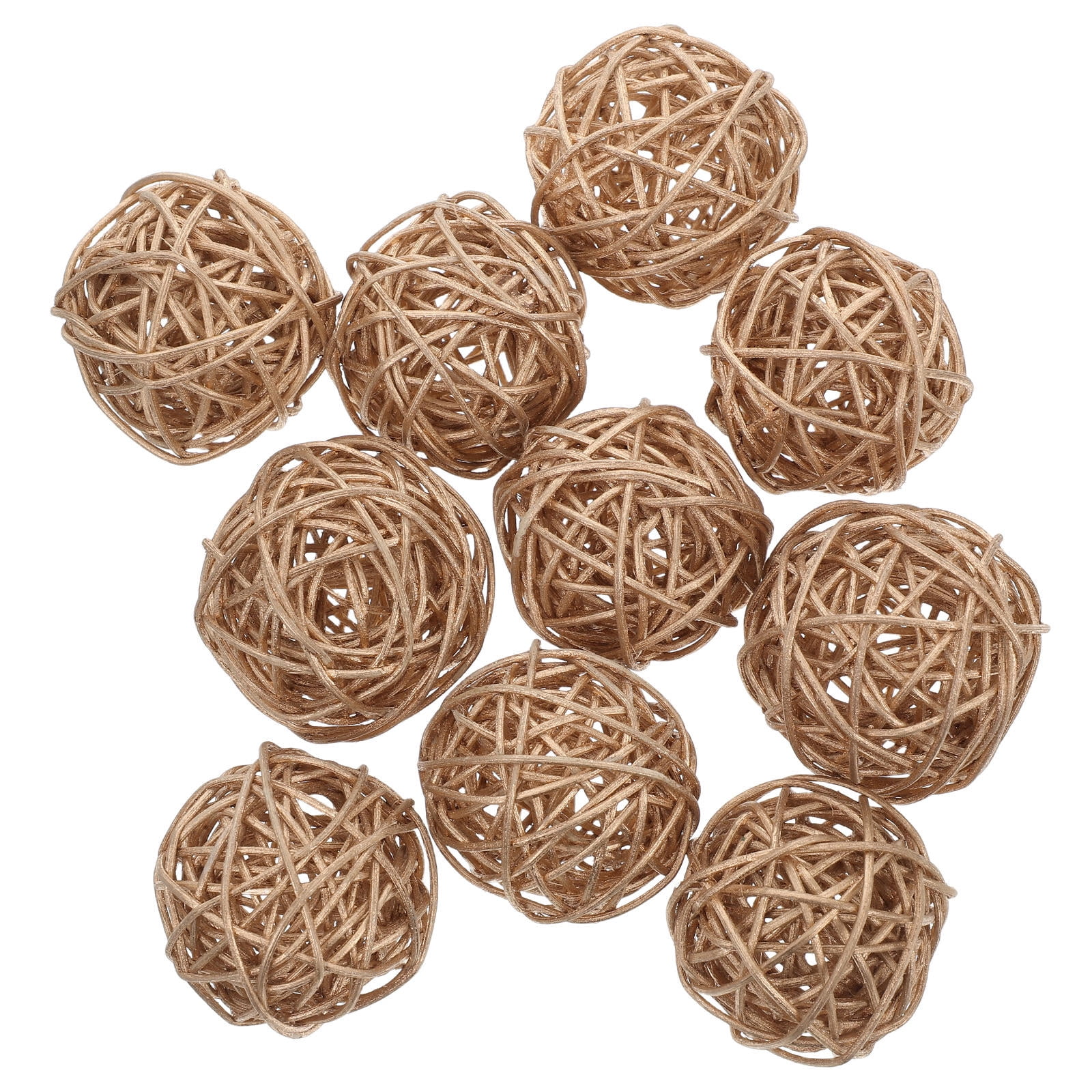 Hemoton 10 Pcs Round Rattan Balls Aromatherapy Rattan Balls Wicker ...