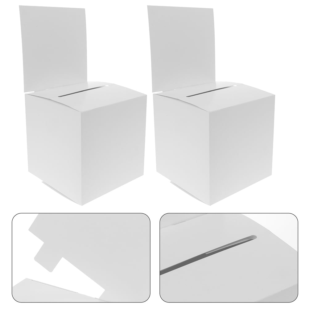 Hemoton 10 Pcs Storage Bin Donation Supply Offering Boxes Ticket ...