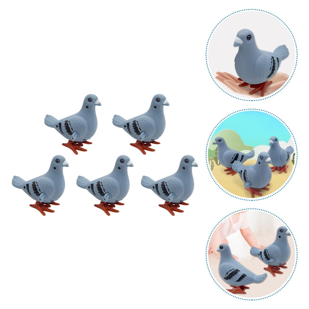Hemoton 10 Pcs Wind-Up Pigeon Toys Small Wind-up Pigeon Toys Kids ...