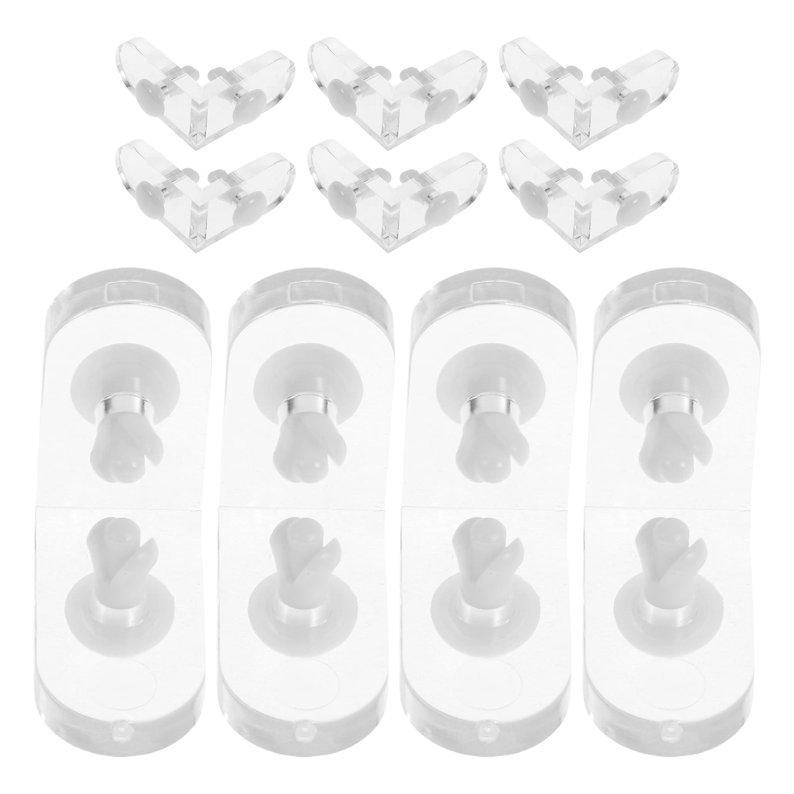 Hytrove Transparent Corner Brackets for Securing 10 Sets - Walmart.com