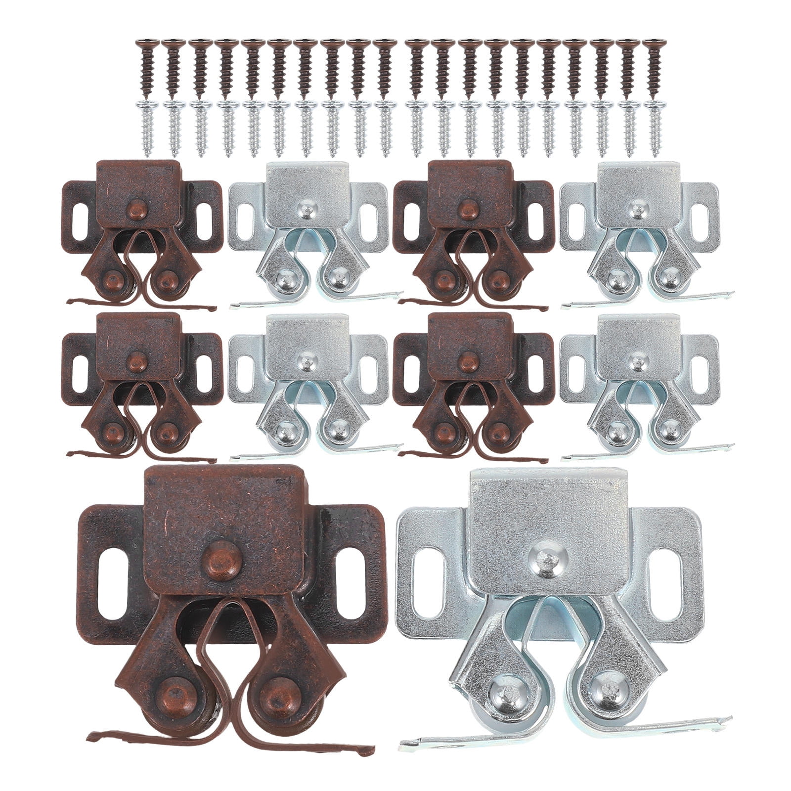 Hemoton 10 Sets Of Cabinet Spring Catch Cabinet Door Catch Metal ...