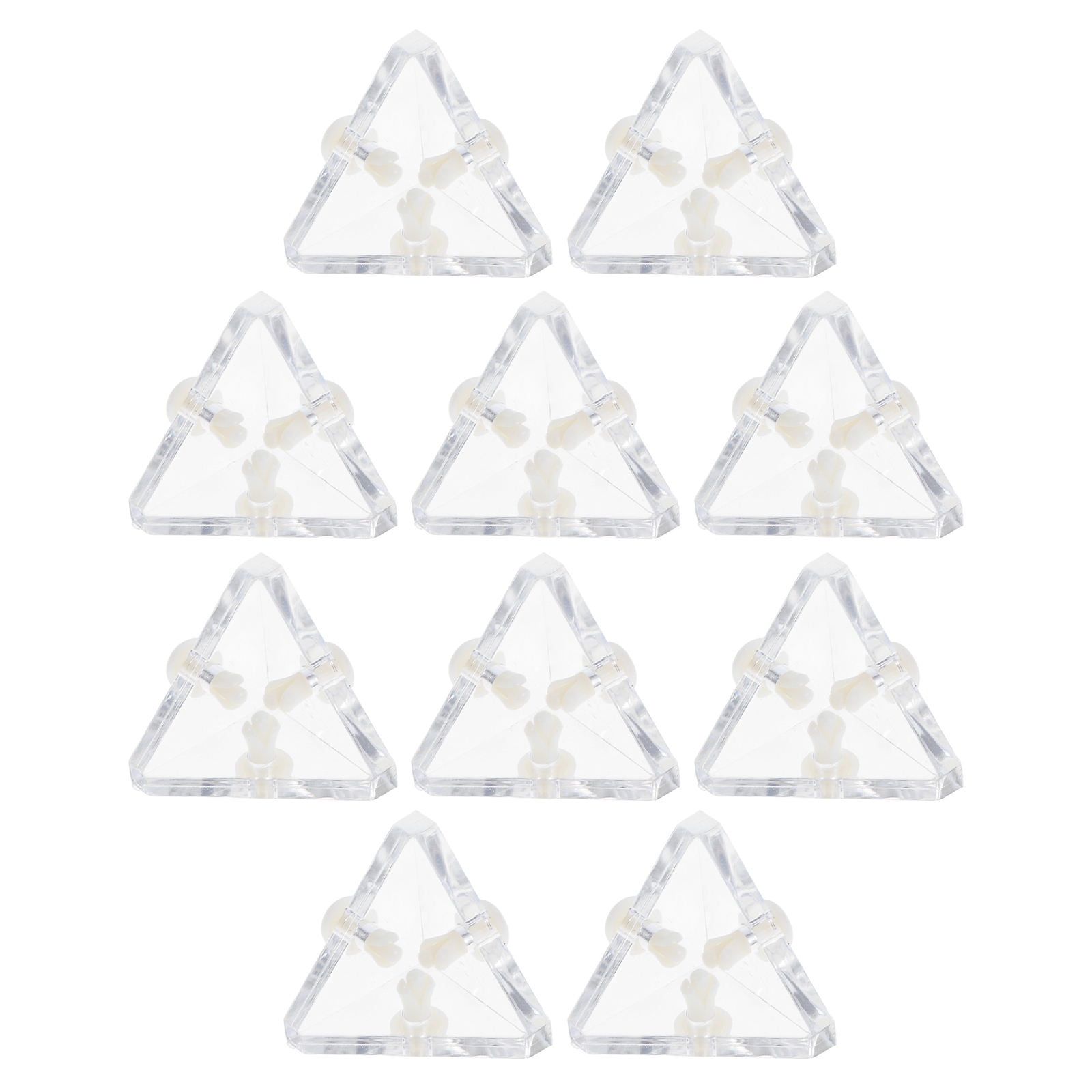 RENACLIPY Angle Code Bracket Fasteners Acrylic Clip Transparent 10 Sets ...