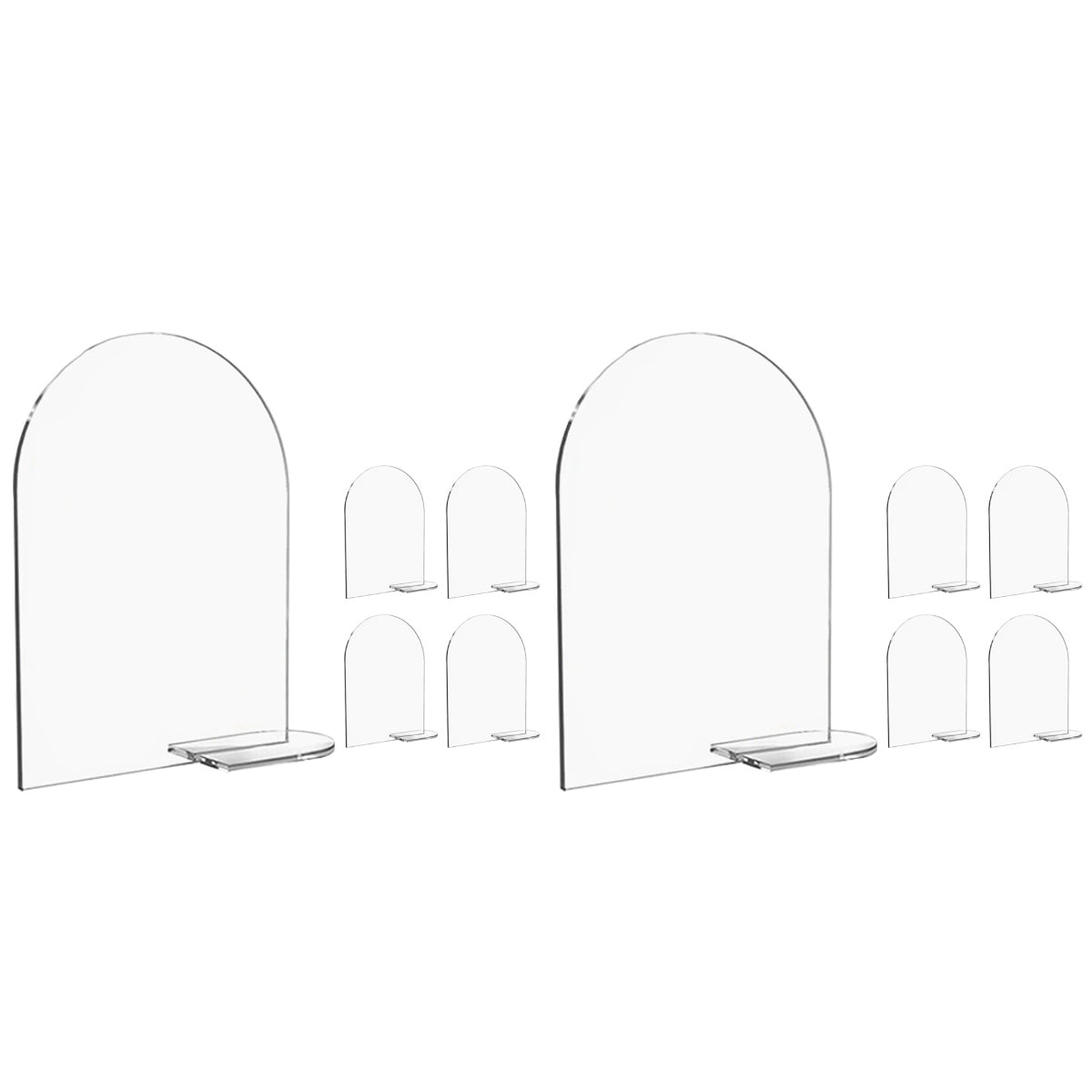 Hemoton 10 Sets of Party Acrylic Sign Table Signs with Stands Table ...