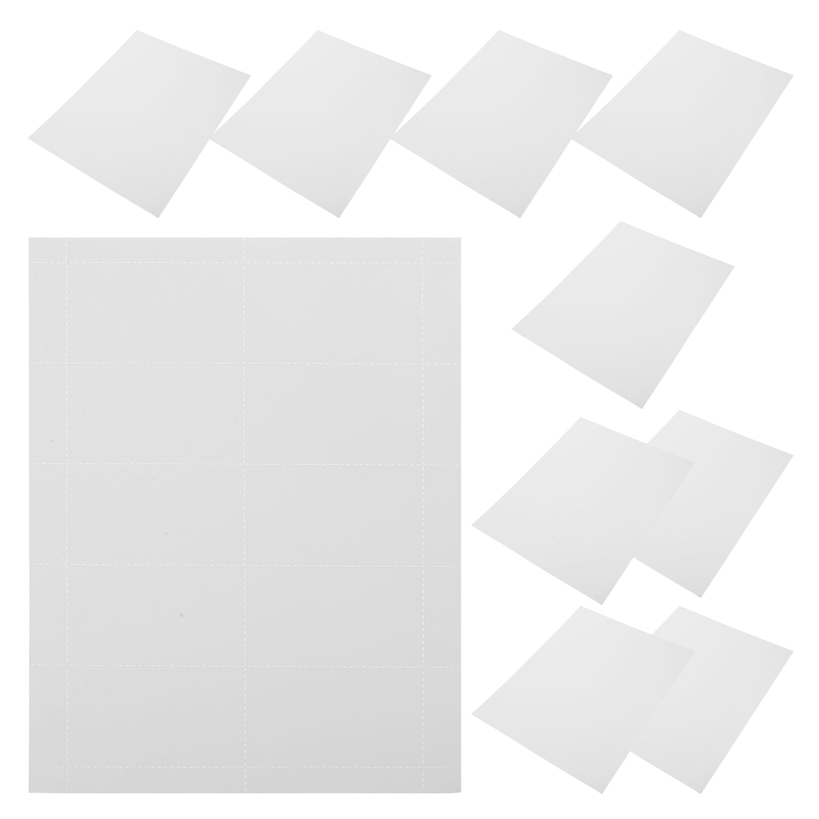 Hemoton 10 Sheets Printable Business Cards Blank Name Cards Blank ...
