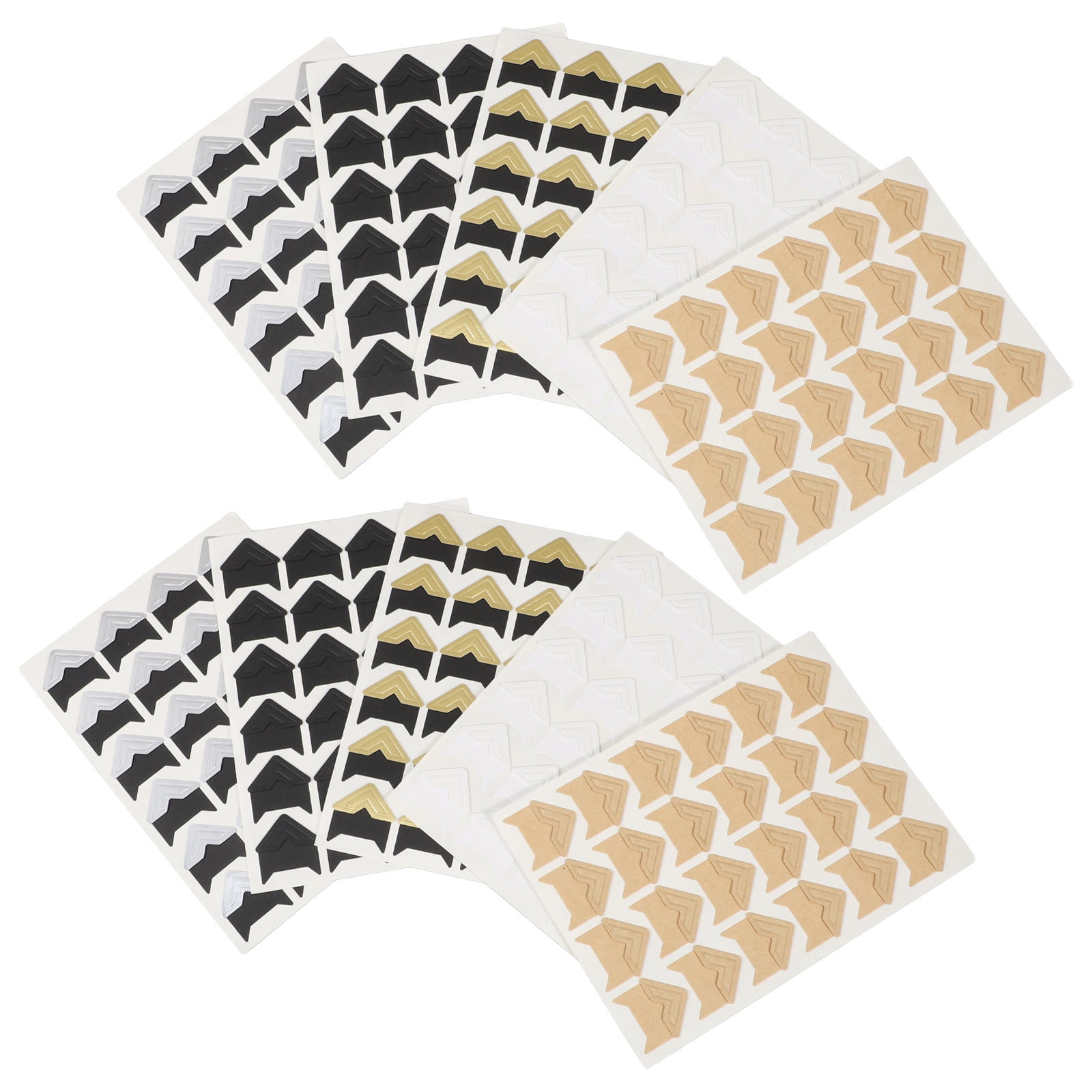 HEMOTON 10 Sheets Self Adhesive Picture Mounting Corner Stickers for ...