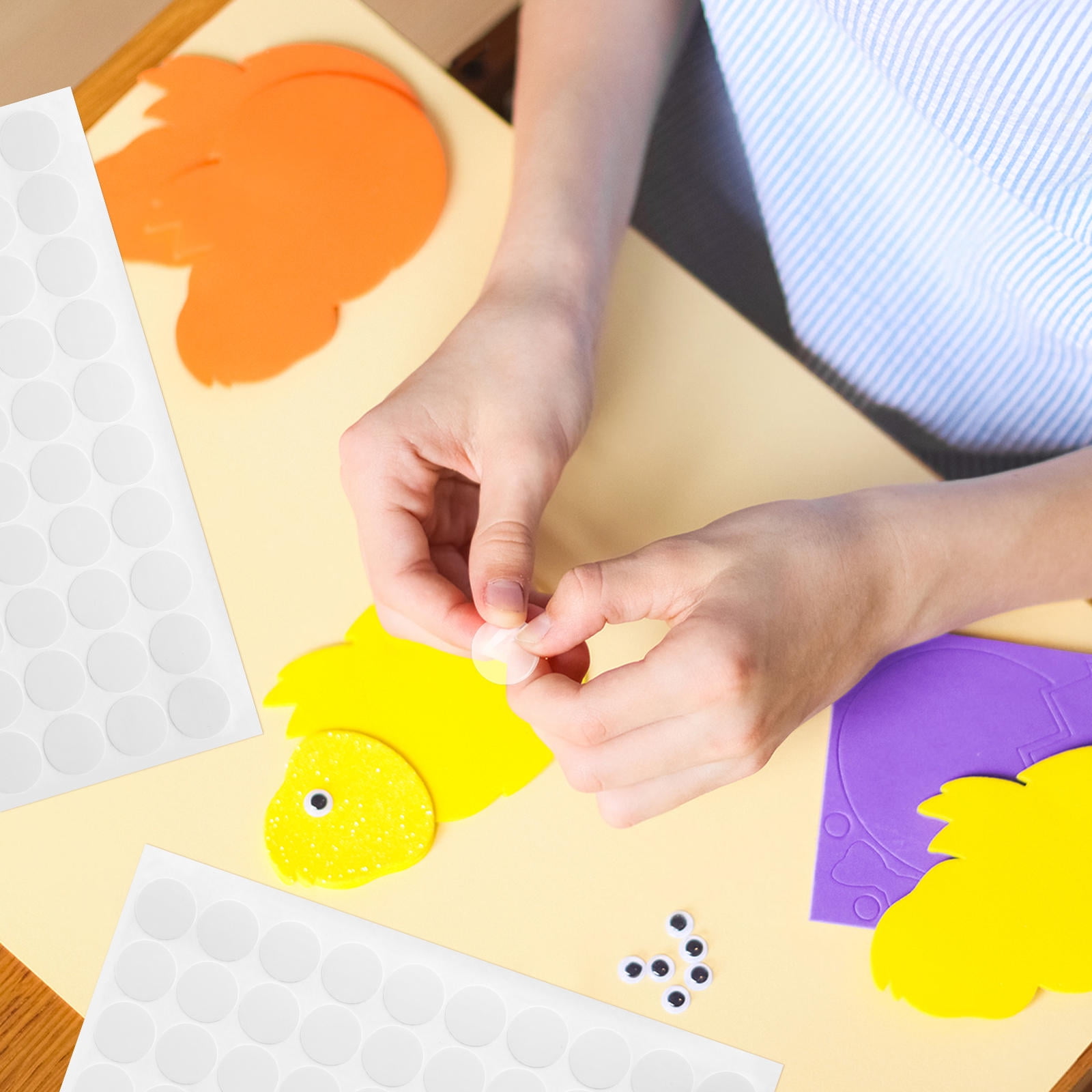 RENACLIPY Balloon Stickers Dot Sticky Dot White High Adhesion Wall ...